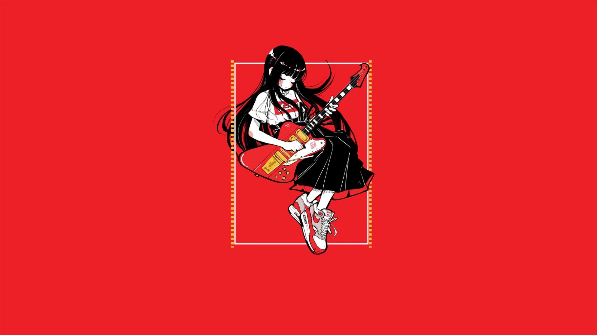 Anime Girl With Guitar Wallpapers Top Free Anime Girl With Guitar Backgrounds Wallpaperaccess