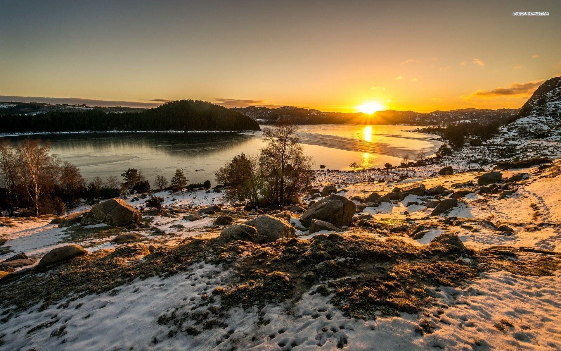 Winter Sunrise Wallpapers - Top Free Winter Sunrise Backgrounds ...