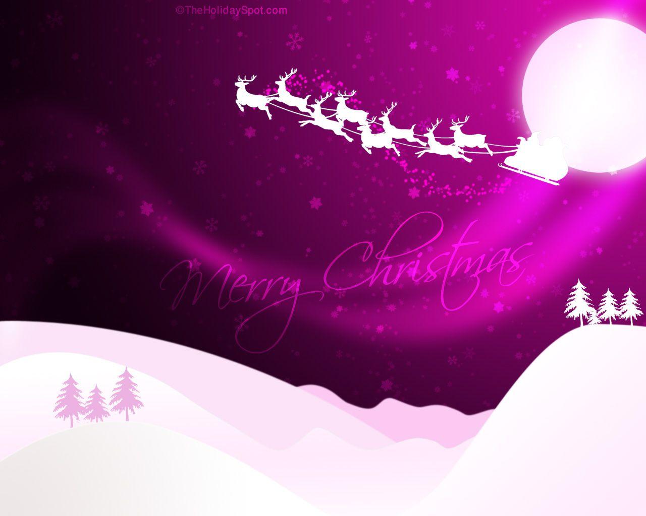 Purple Christmas Wallpapers - Top Free Purple Christmas Backgrounds ...