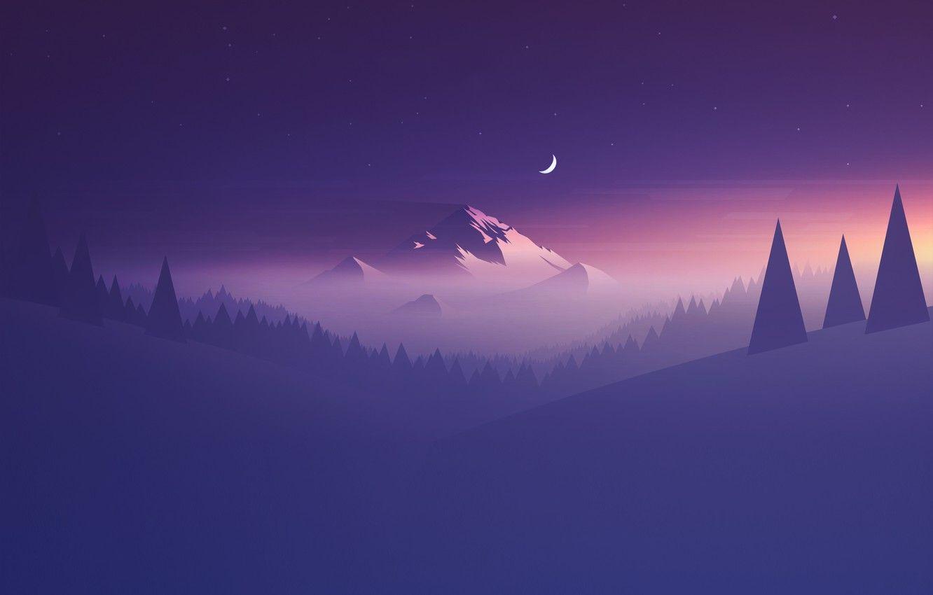 Purple Moonlight Wallpapers - Top Free Purple Moonlight Backgrounds ...