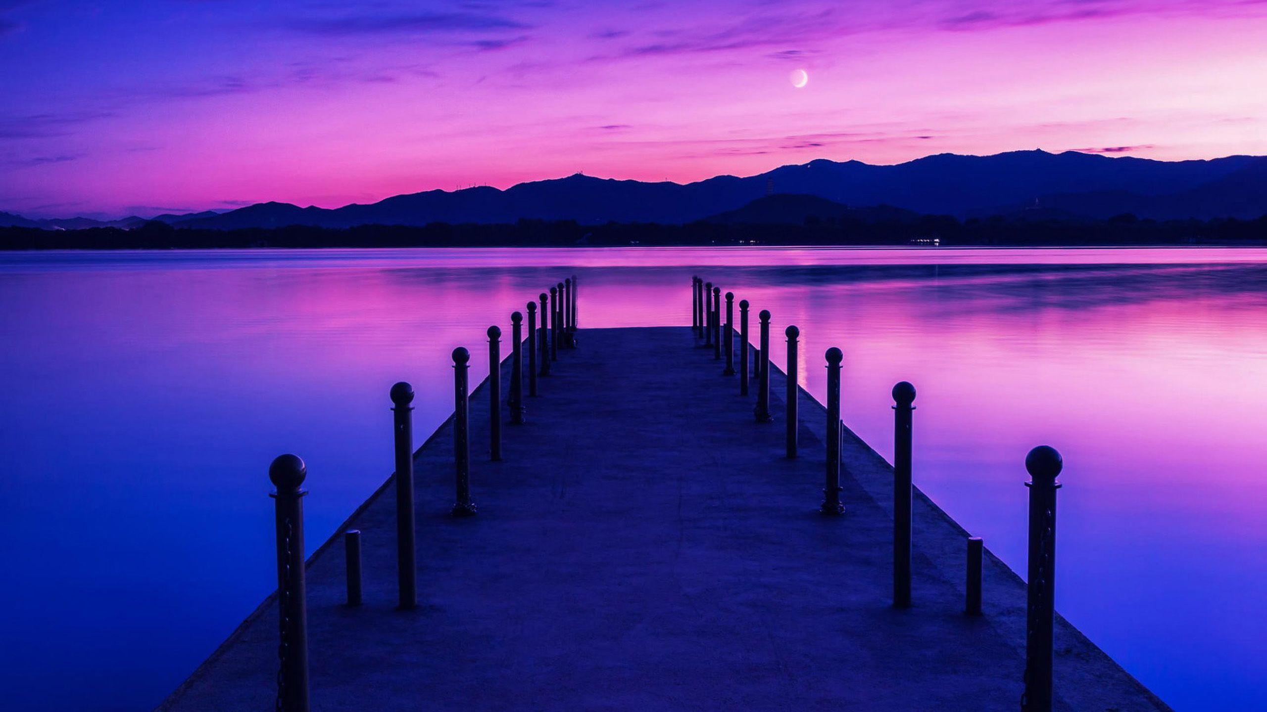 Purple Moonlight Wallpapers - Top Free Purple Moonlight Backgrounds ...