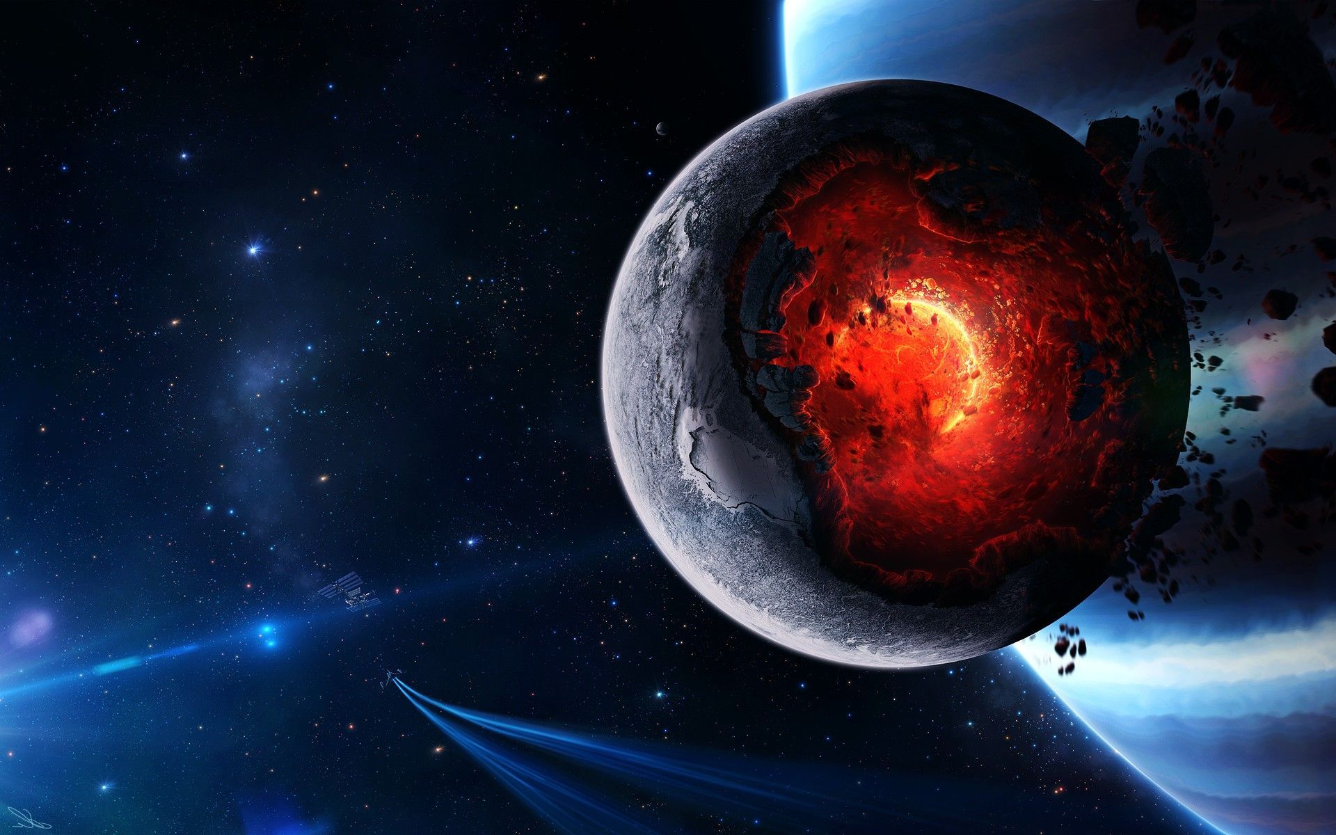 Destroyed Planet Wallpapers - Top Free Destroyed Planet Backgrounds ...