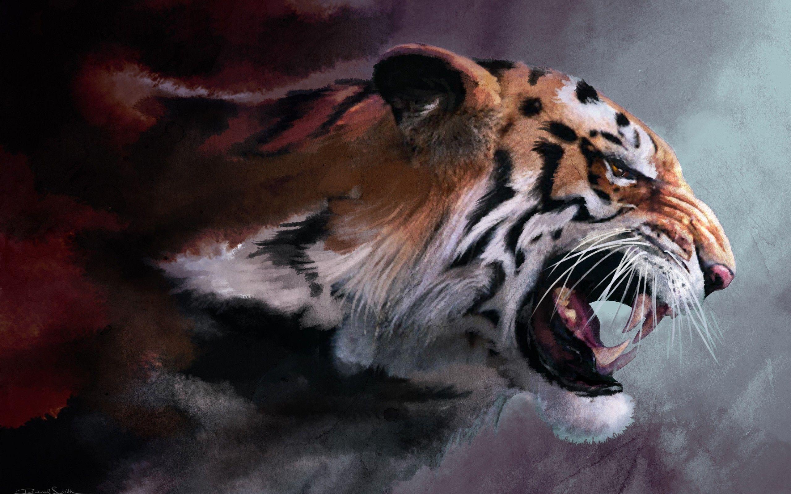 Aggressive Tiger Wallpapers - Top Free Aggressive Tiger Backgrounds - WallpaperAccess