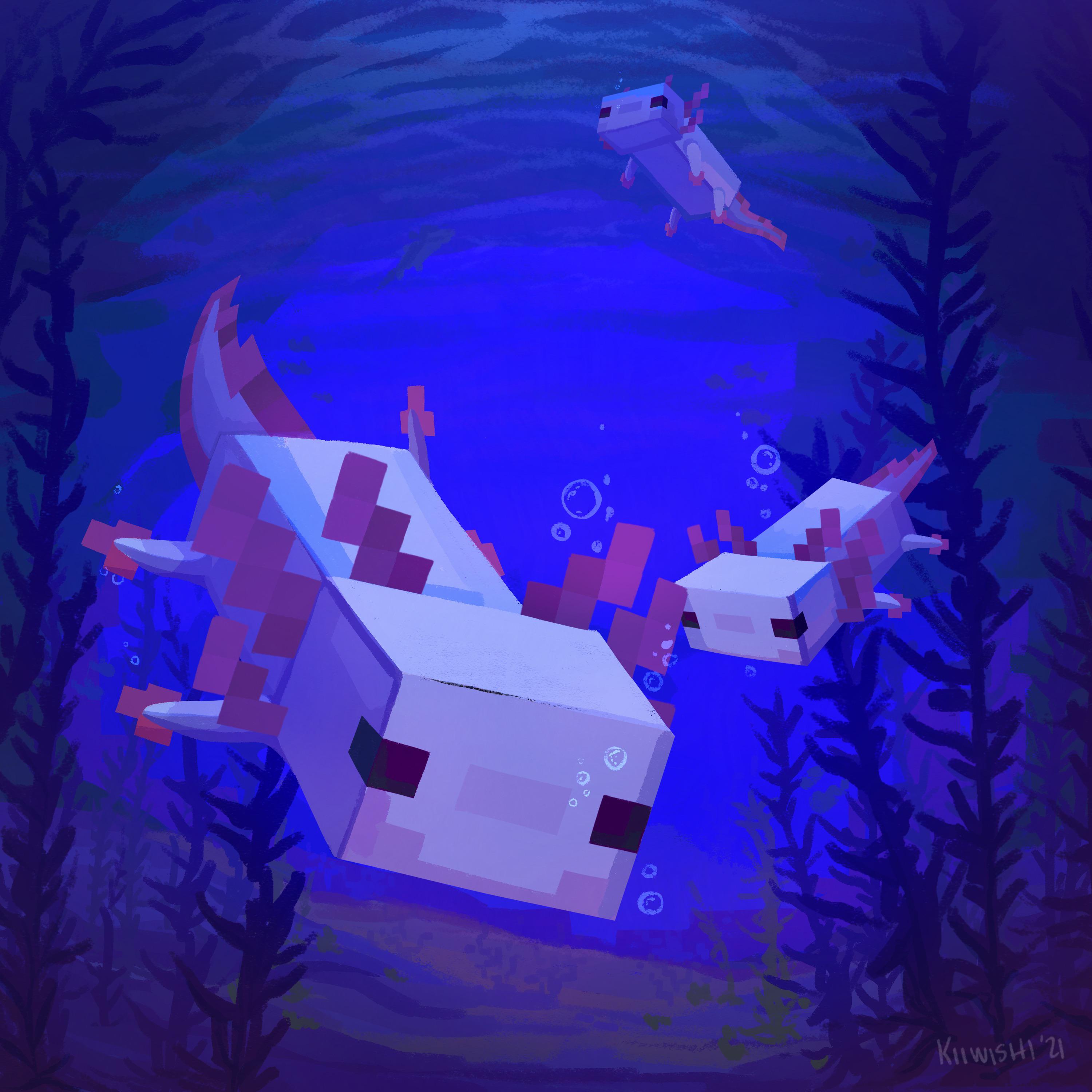 Minecraft Axolotl Wallpapers - Top Free Minecraft Axolotl Backgrounds ...