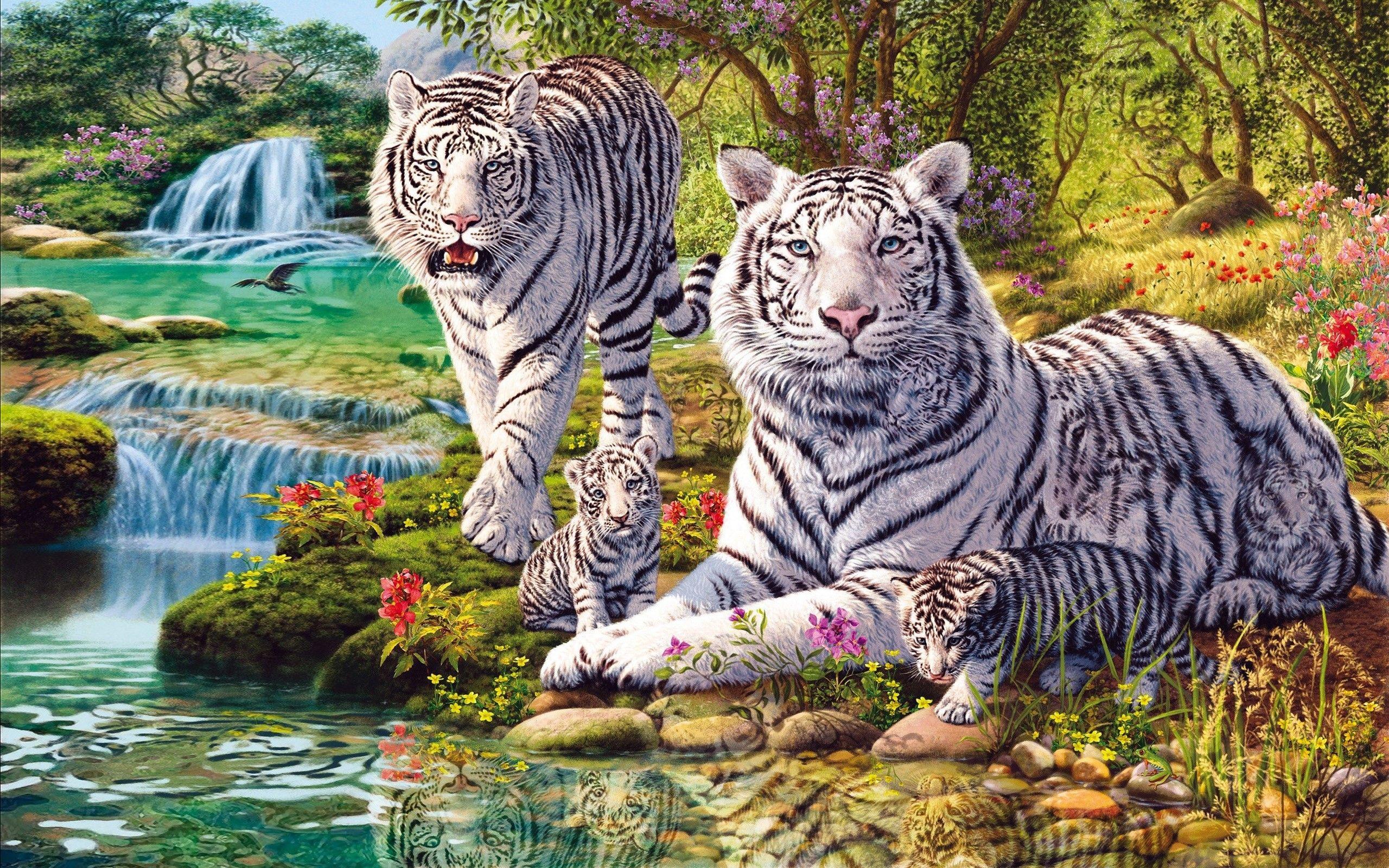 Tiger Art Wallpapers - Top Free Tiger Art Backgrounds - WallpaperAccess