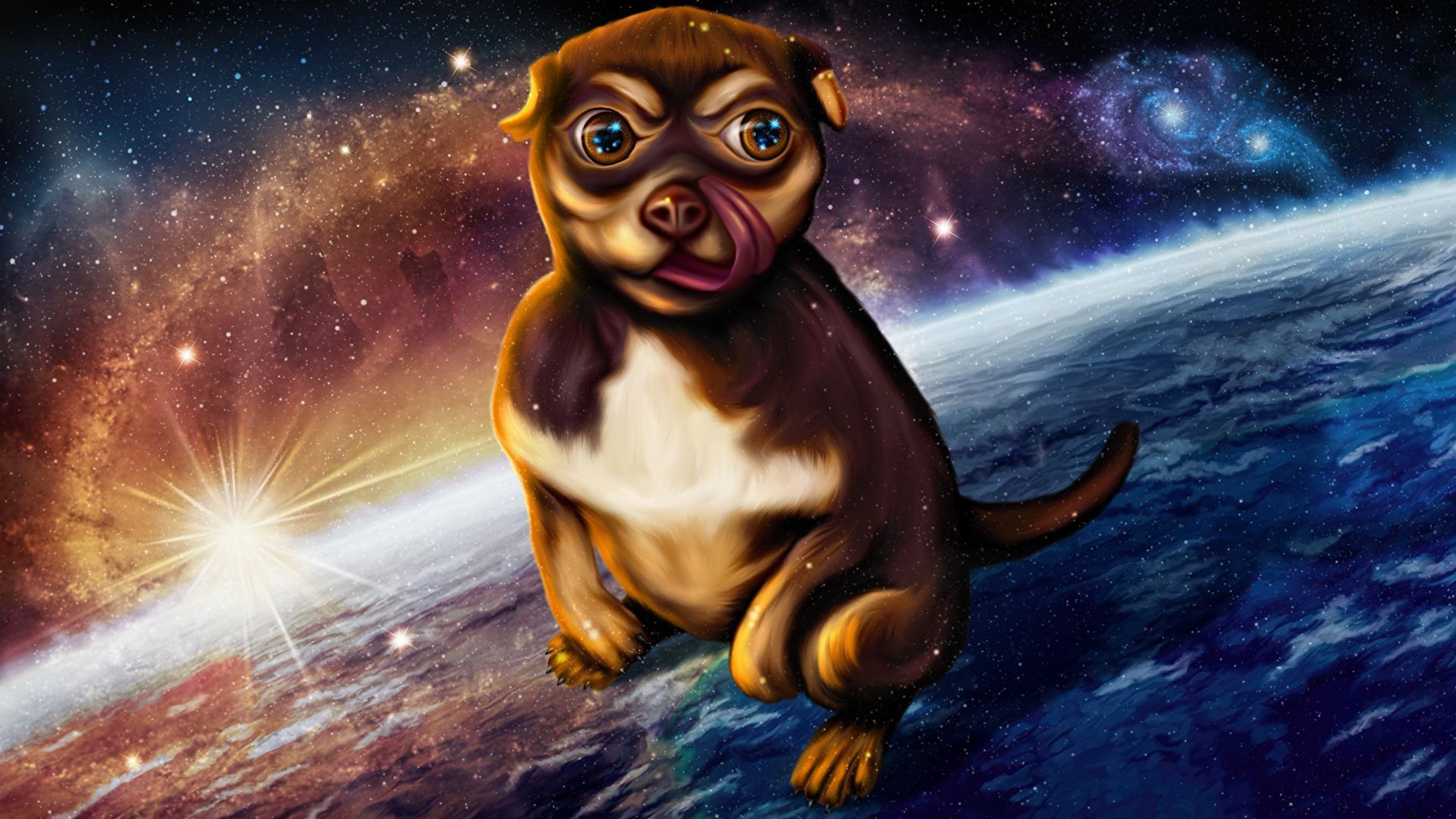 Dog In Space Wallpapers - Top Free Dog In Space Backgrounds ...