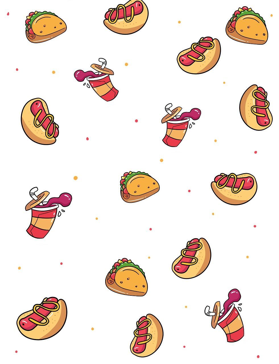 Food Drawing Wallpapers - Top Free Food Drawing Backgrounds ...