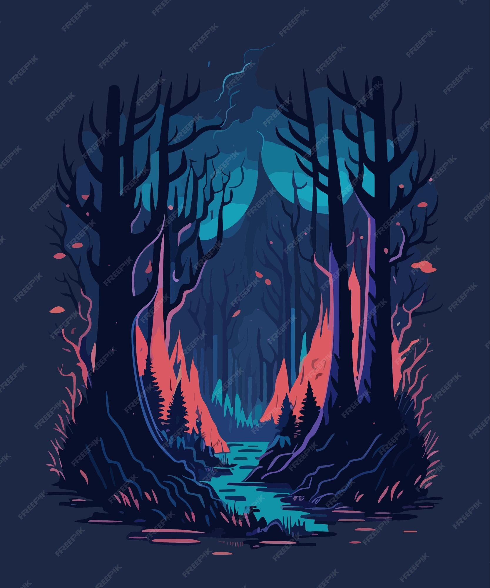 Vector Forest Wallpapers - Top Free Vector Forest Backgrounds ...