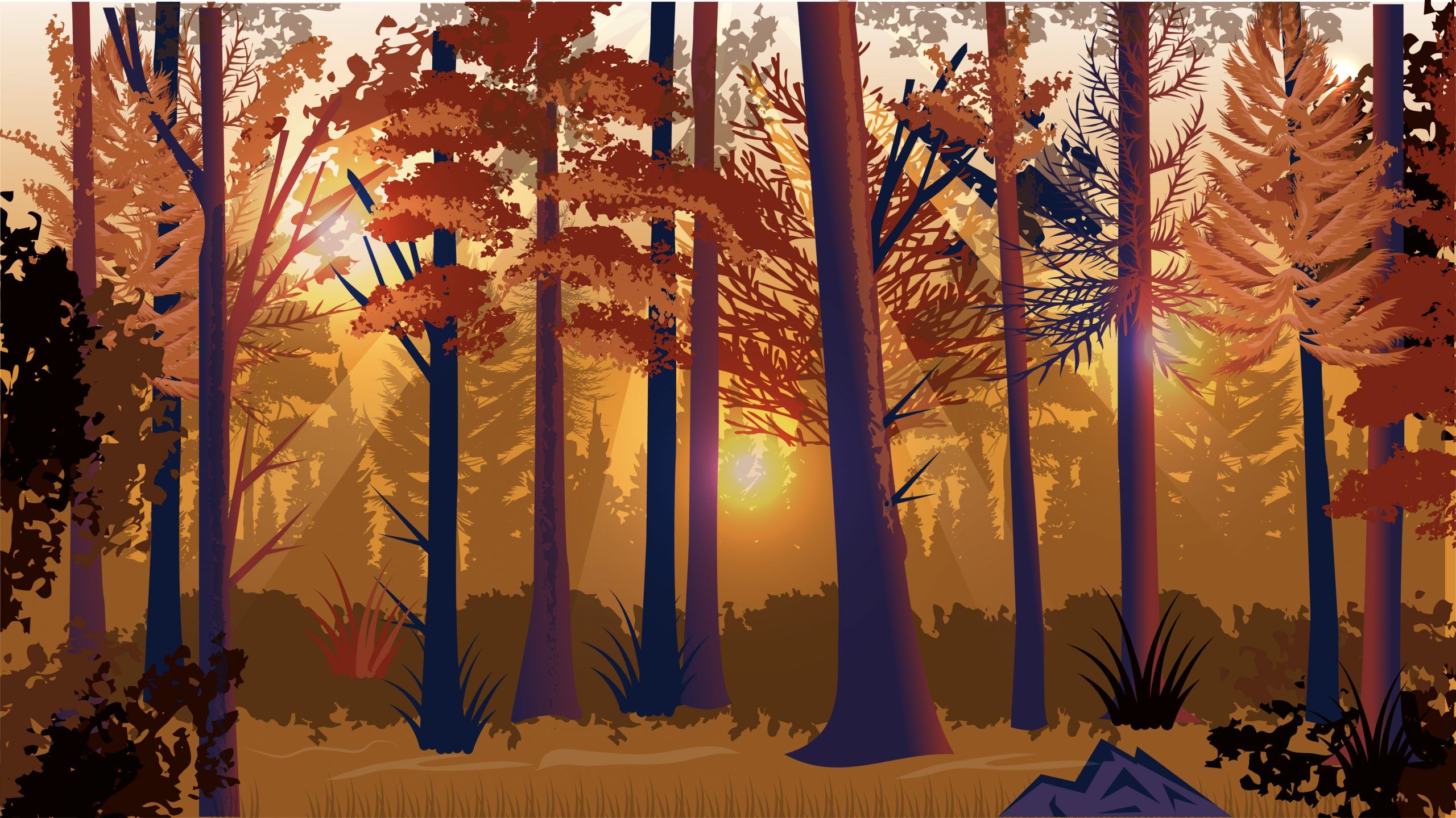 Vector Forest Wallpapers - Top Free Vector Forest Backgrounds ...