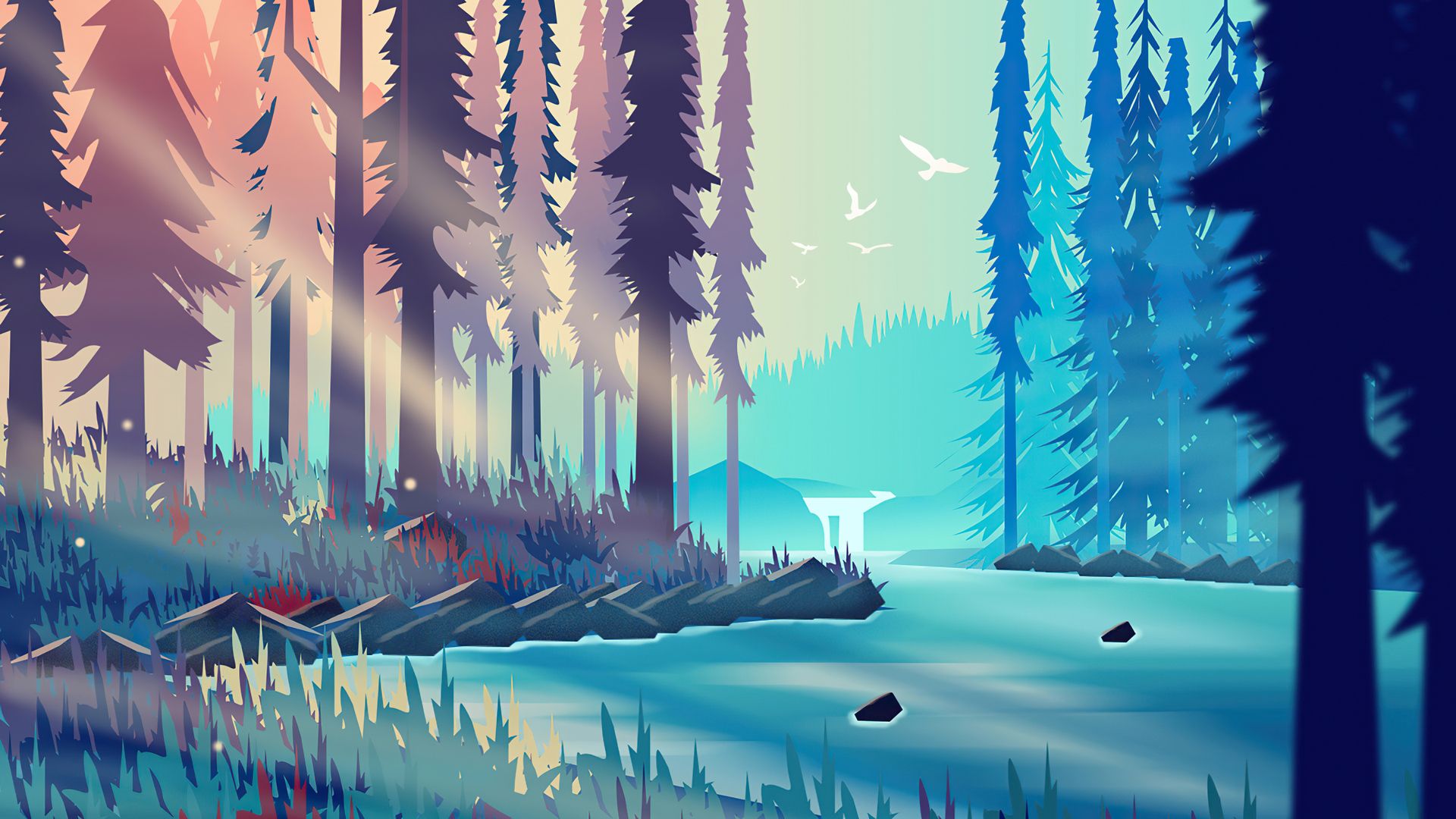 Vector Forest Wallpapers - Top Free Vector Forest Backgrounds ...