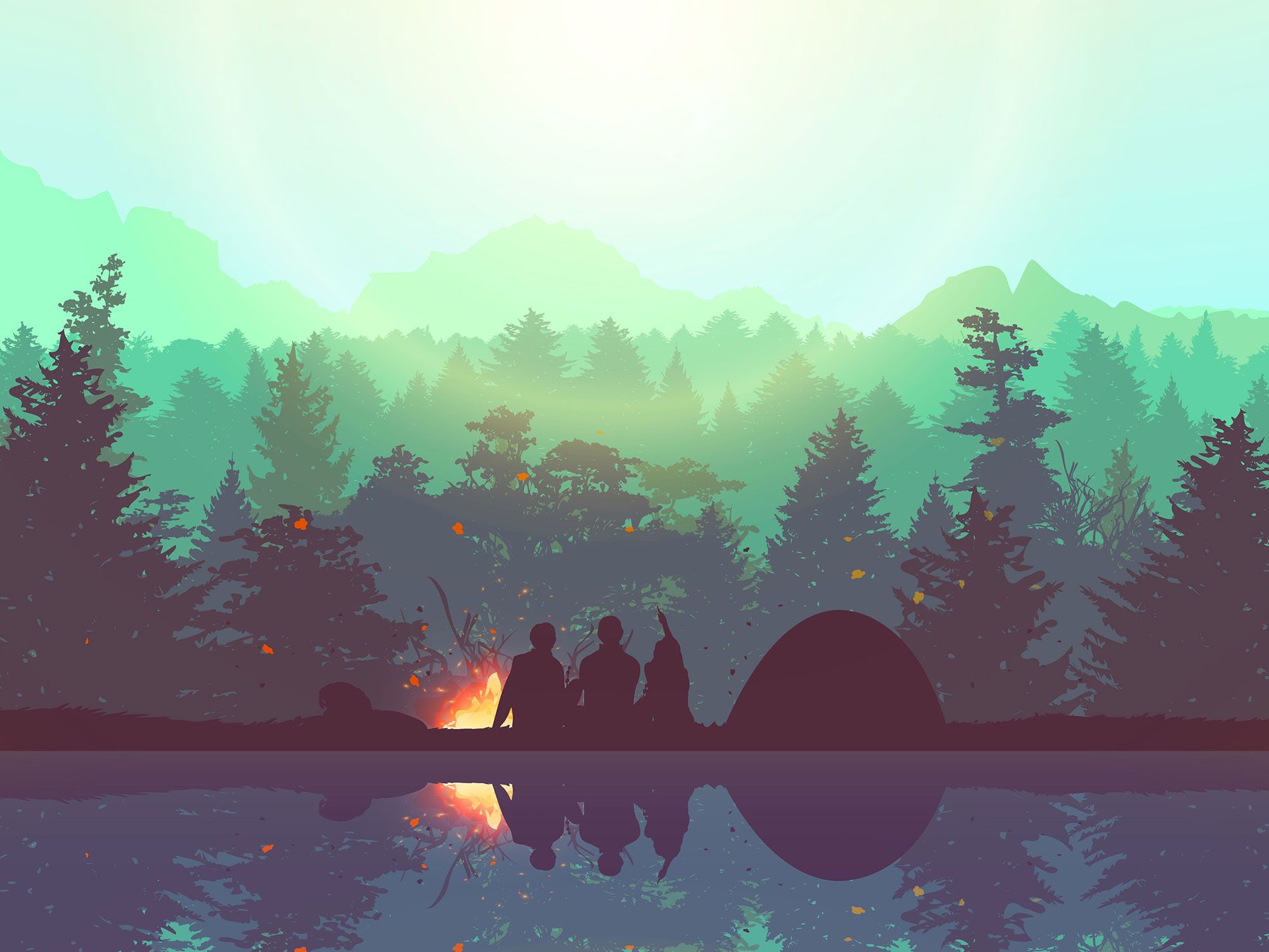 Vector Forest Wallpapers - Top Free Vector Forest Backgrounds ...