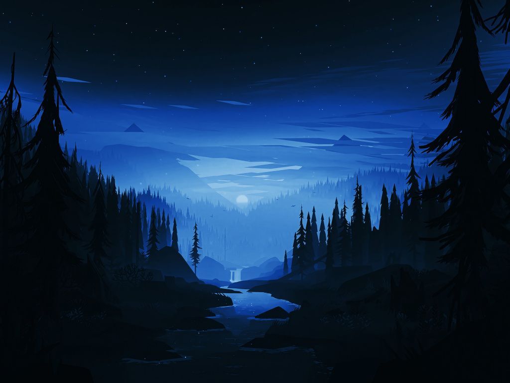 Dark Blue Forest Wallpapers - Top Free Dark Blue Forest Backgrounds ...