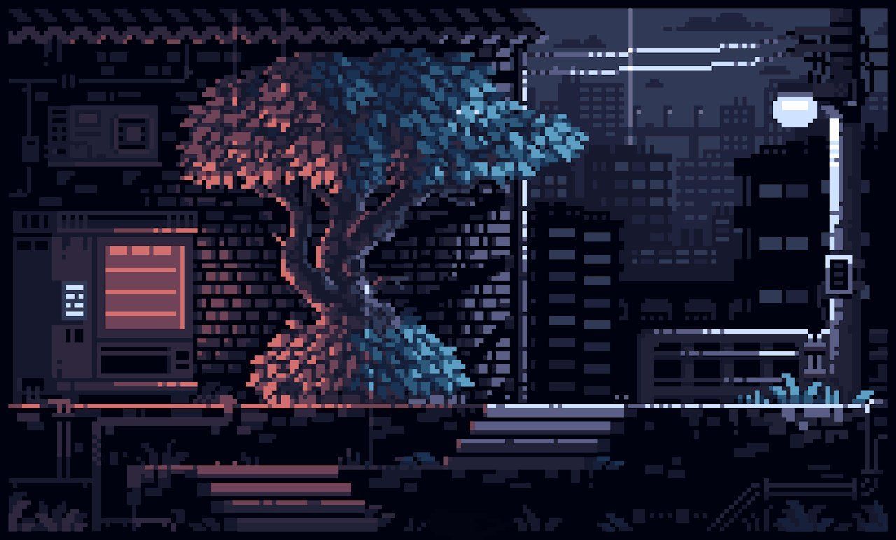 Pixel Art Rain Wallpapers - Top Free Pixel Art Rain Backgrounds ...