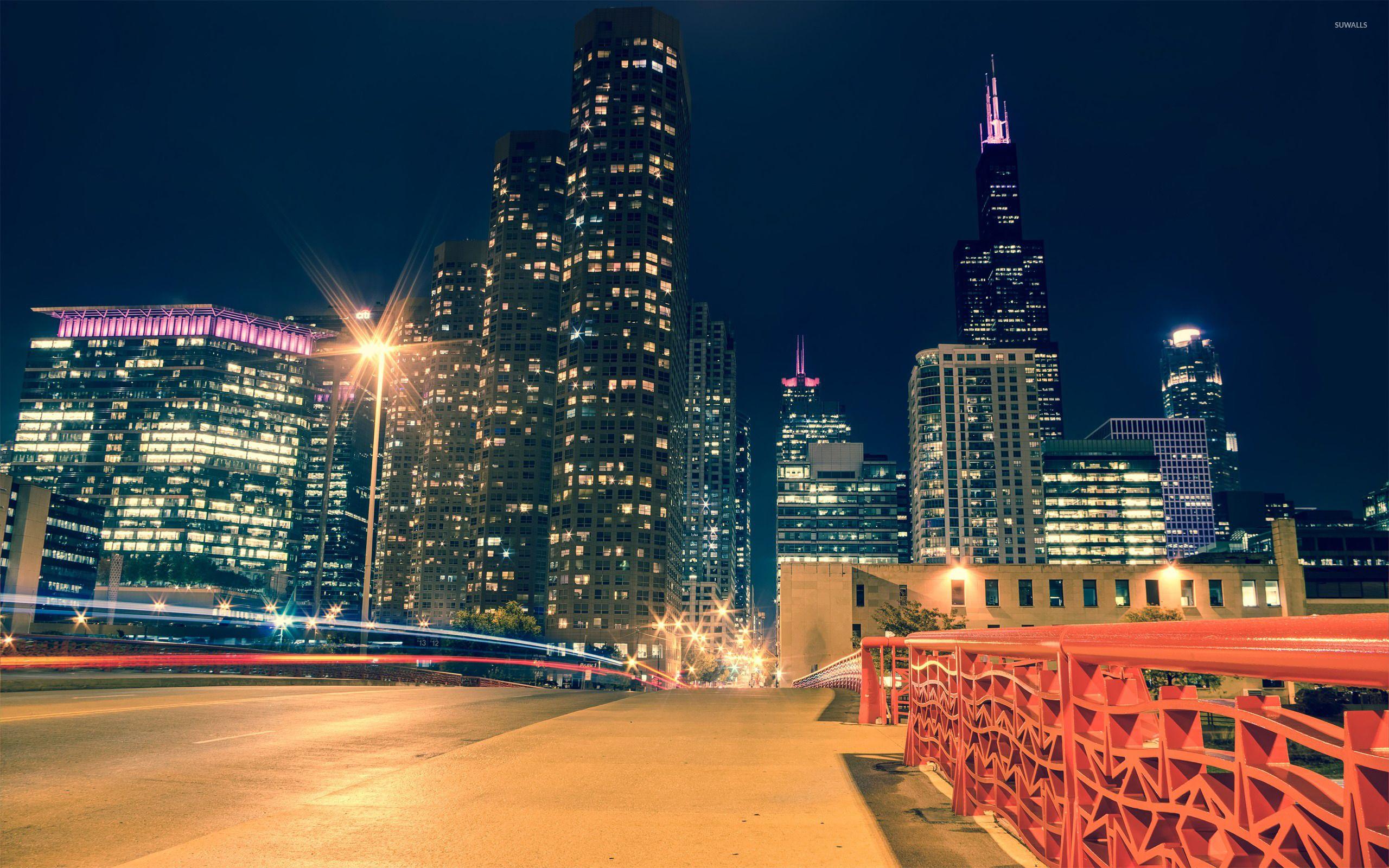 Chicago at Night Wallpapers - Top Free Chicago at Night Backgrounds ...