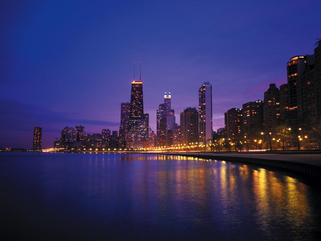 Chicago at Night Wallpapers - Top Free Chicago at Night Backgrounds ...