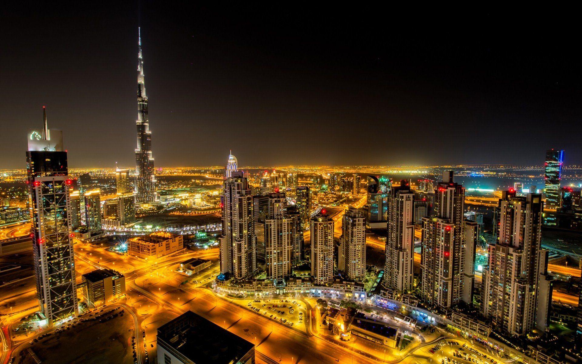 Dubai Night Skyline Wallpapers - Top Free Dubai Night Skyline ...