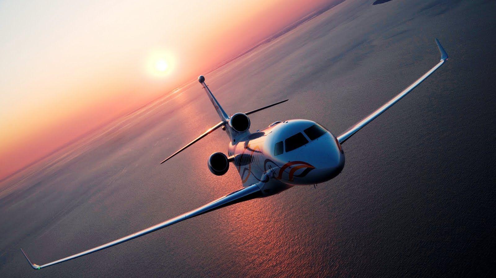 Airplane Sunset Wallpapers - Top Free Airplane Sunset Backgrounds ...