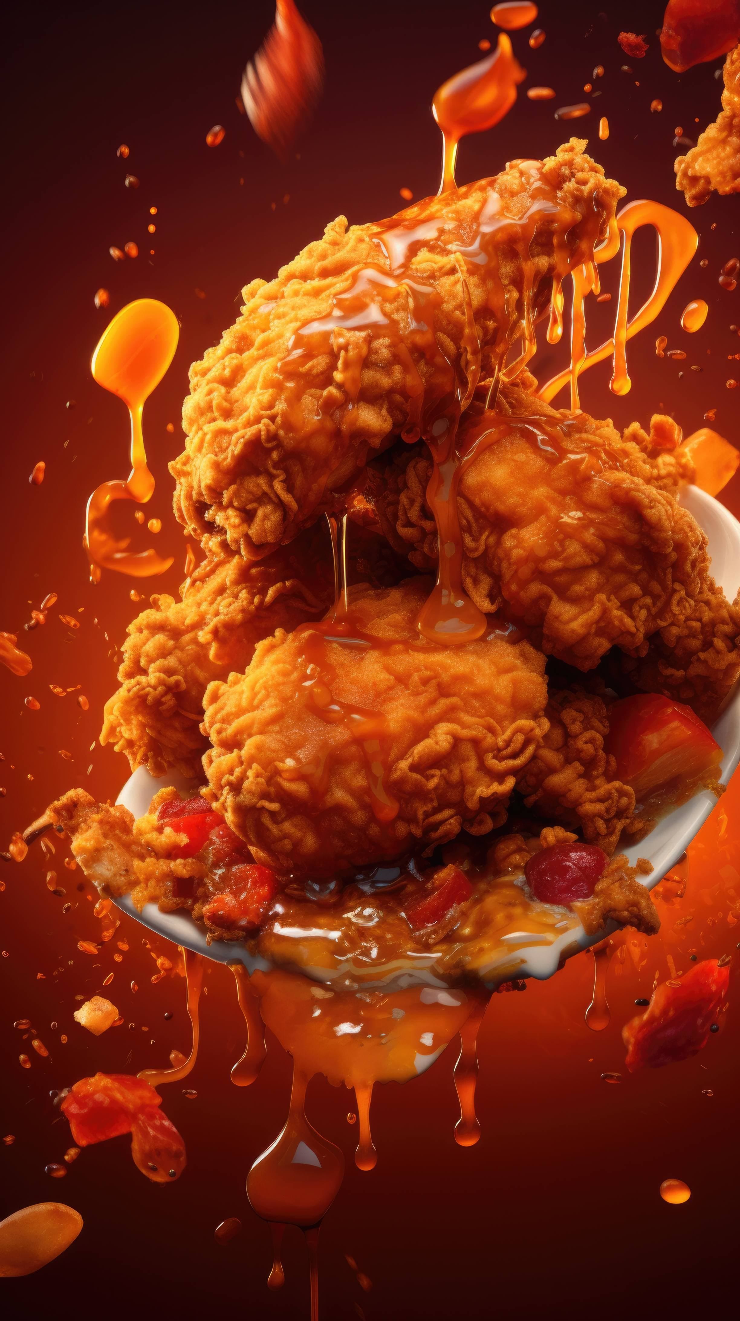 Crispy Chicken Wallpapers - Top Free Crispy Chicken Backgrounds ...