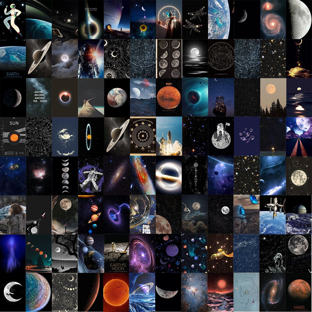 Space Collage Wallpapers - Top Free Space Collage Backgrounds ...