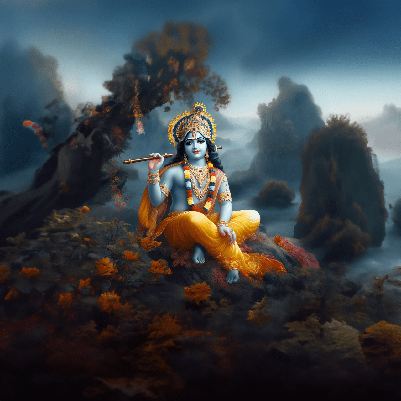 Krishna AI Wallpapers - Top Free Krishna AI Backgrounds - WallpaperAccess