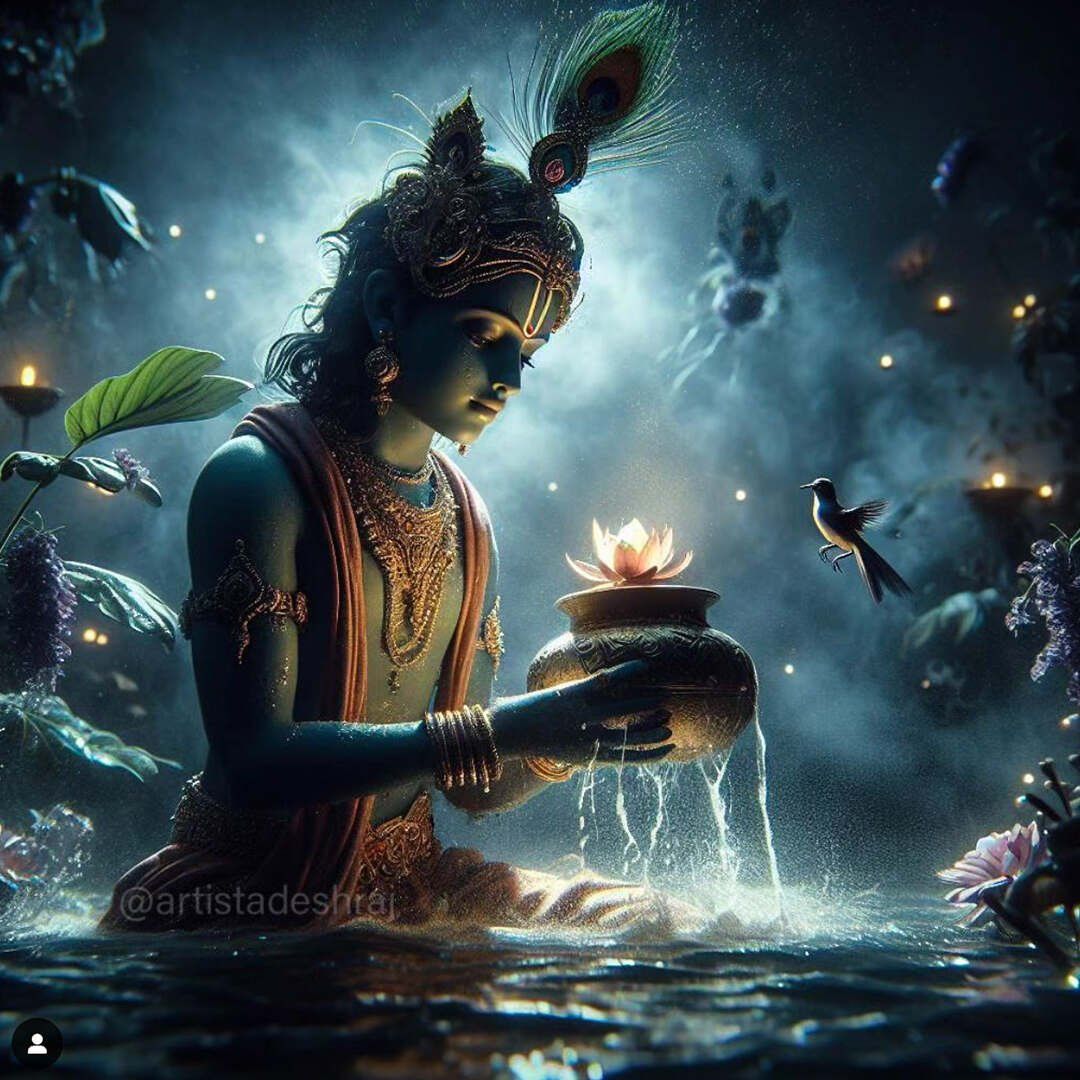Krishna AI Wallpapers - Top Free Krishna AI Backgrounds - WallpaperAccess