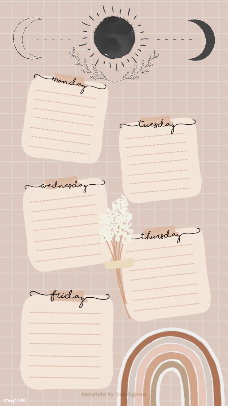 Weekly Planner Wallpapers - Top Free Weekly Planner Backgrounds ...