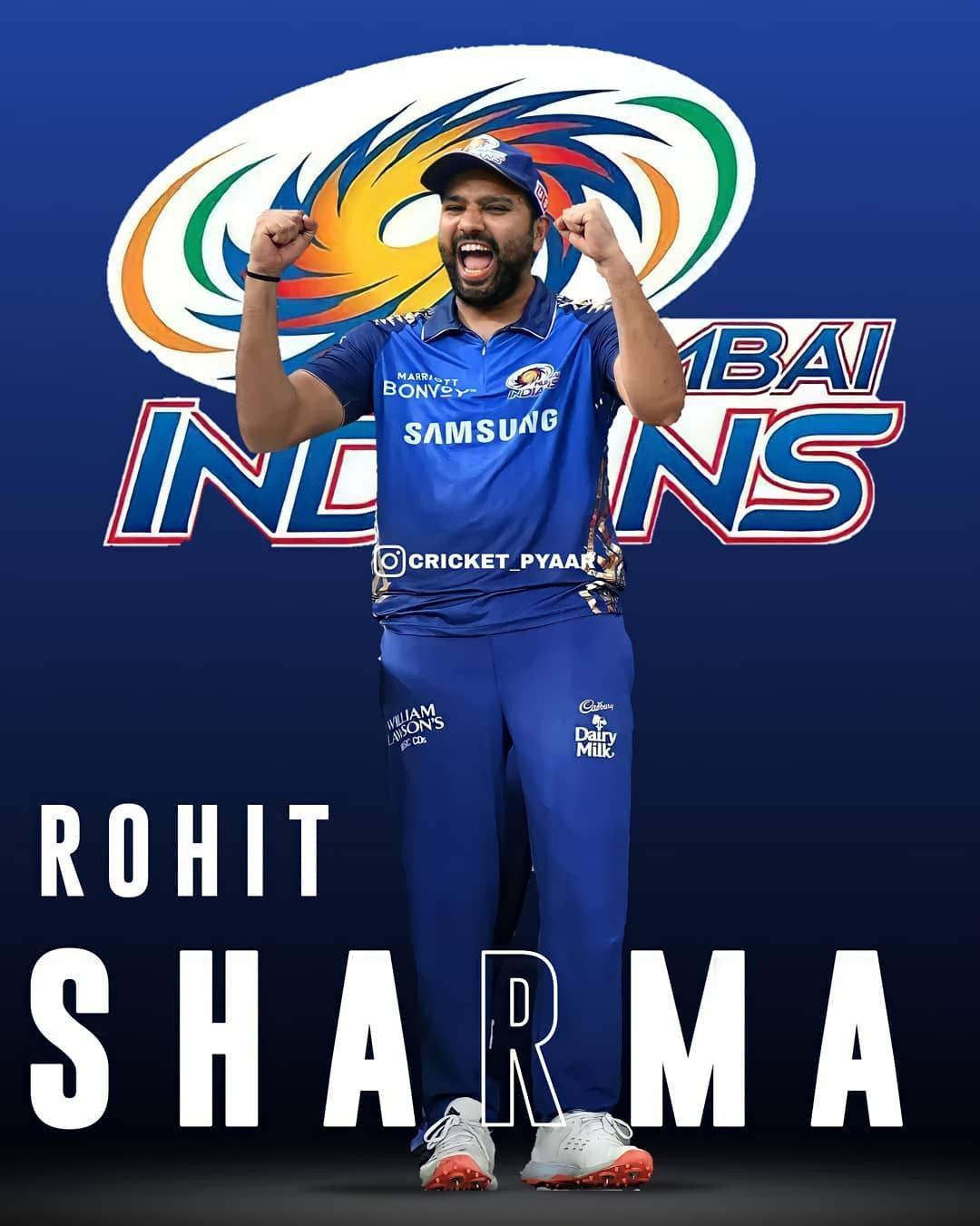 Rohit Sharma Mi Wallpapers - Top Free Rohit Sharma Mi Backgrounds - WallpaperAccess