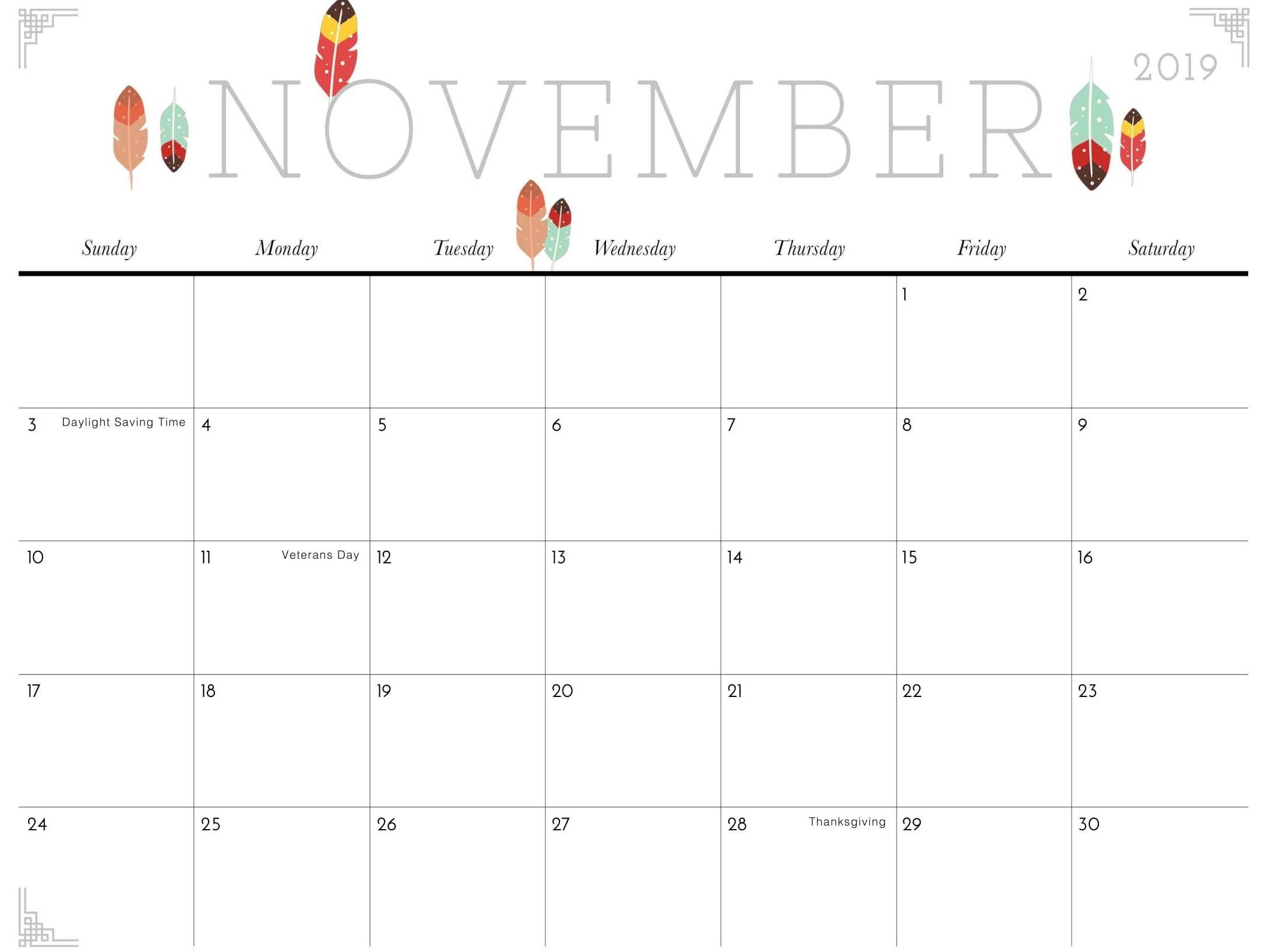 November 2019 Calendar Wallpapers - Top Free November 2019 Calendar ...