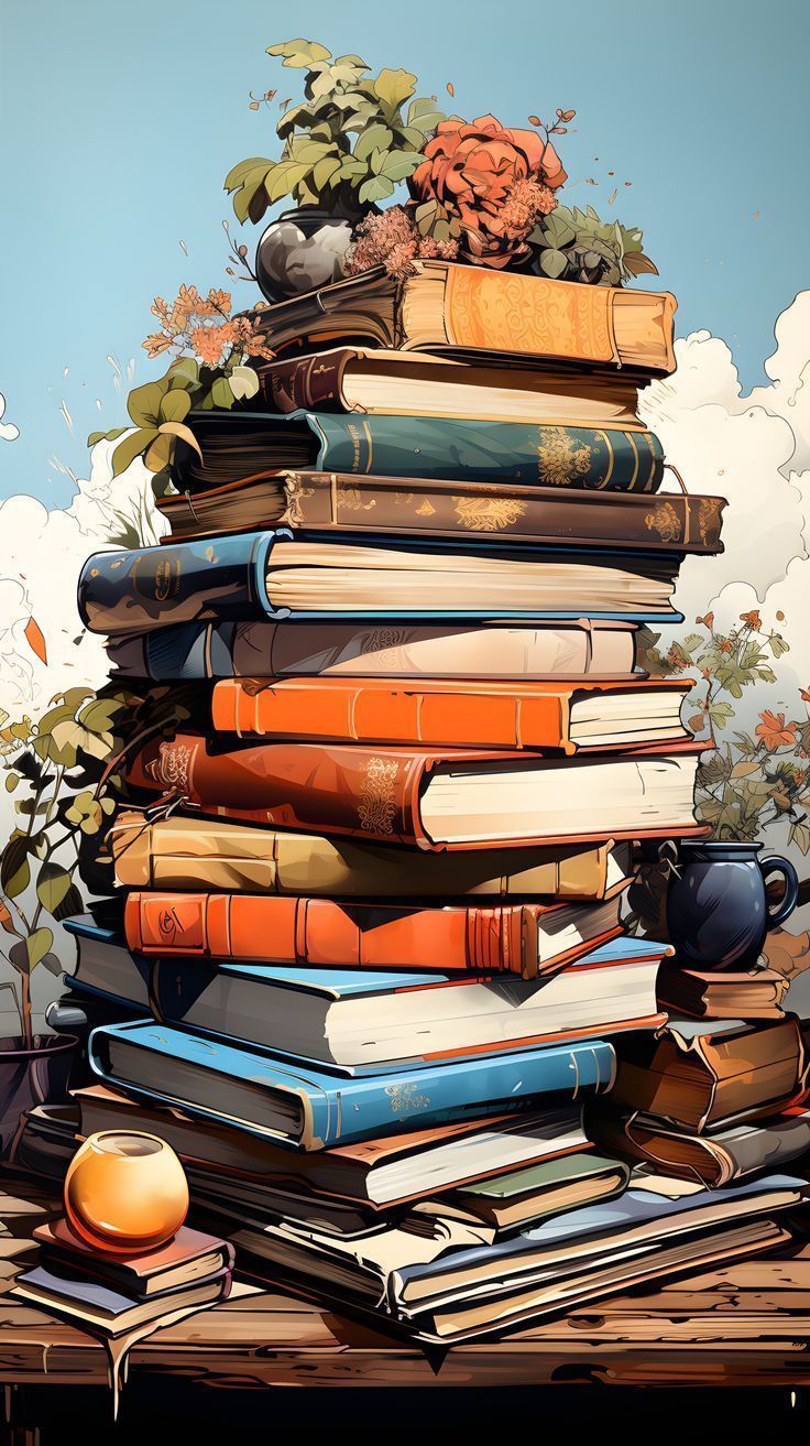 Stack of Books Wallpapers - Top Free Stack of Books Backgrounds ...