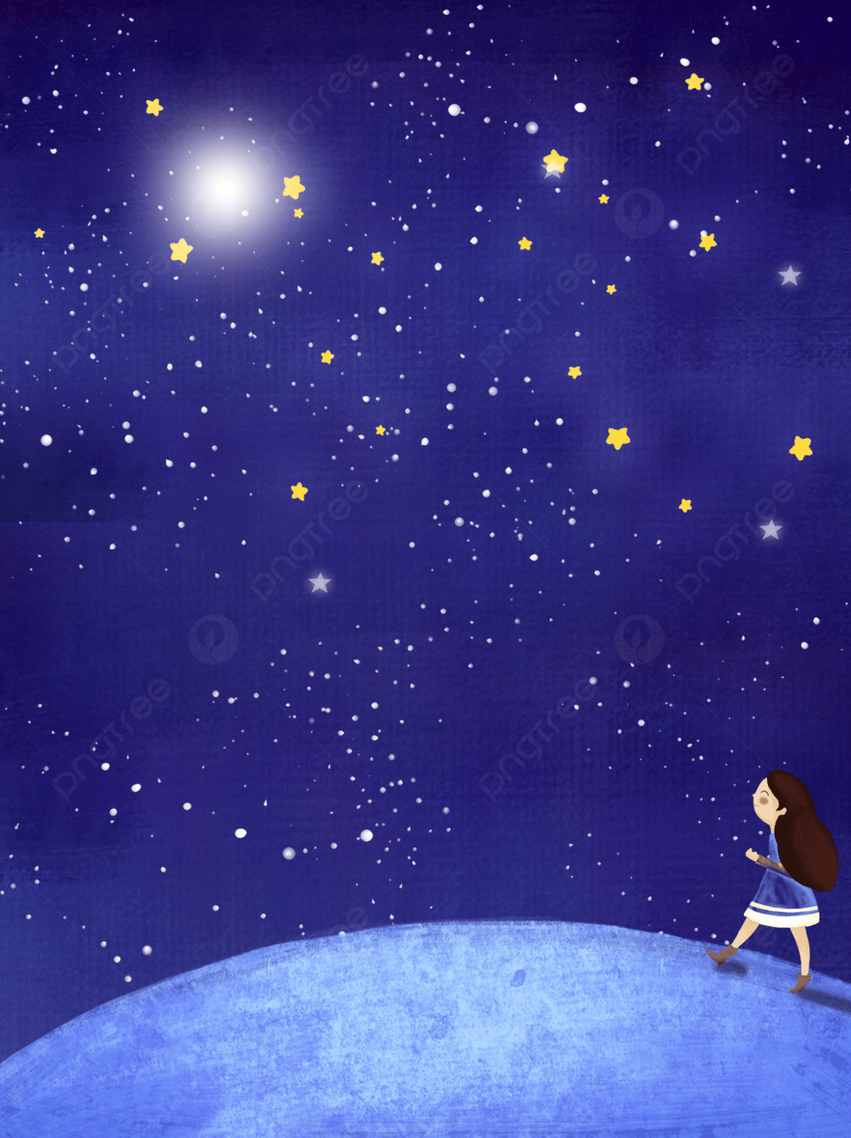 Moon and Girl Wallpapers - Top Free Moon and Girl Backgrounds ...