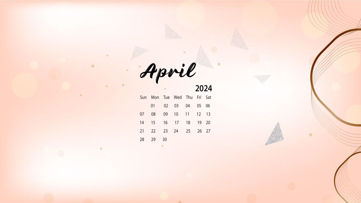 April 2024 Calendar Wallpapers - Top Free April 2024 Calendar ...