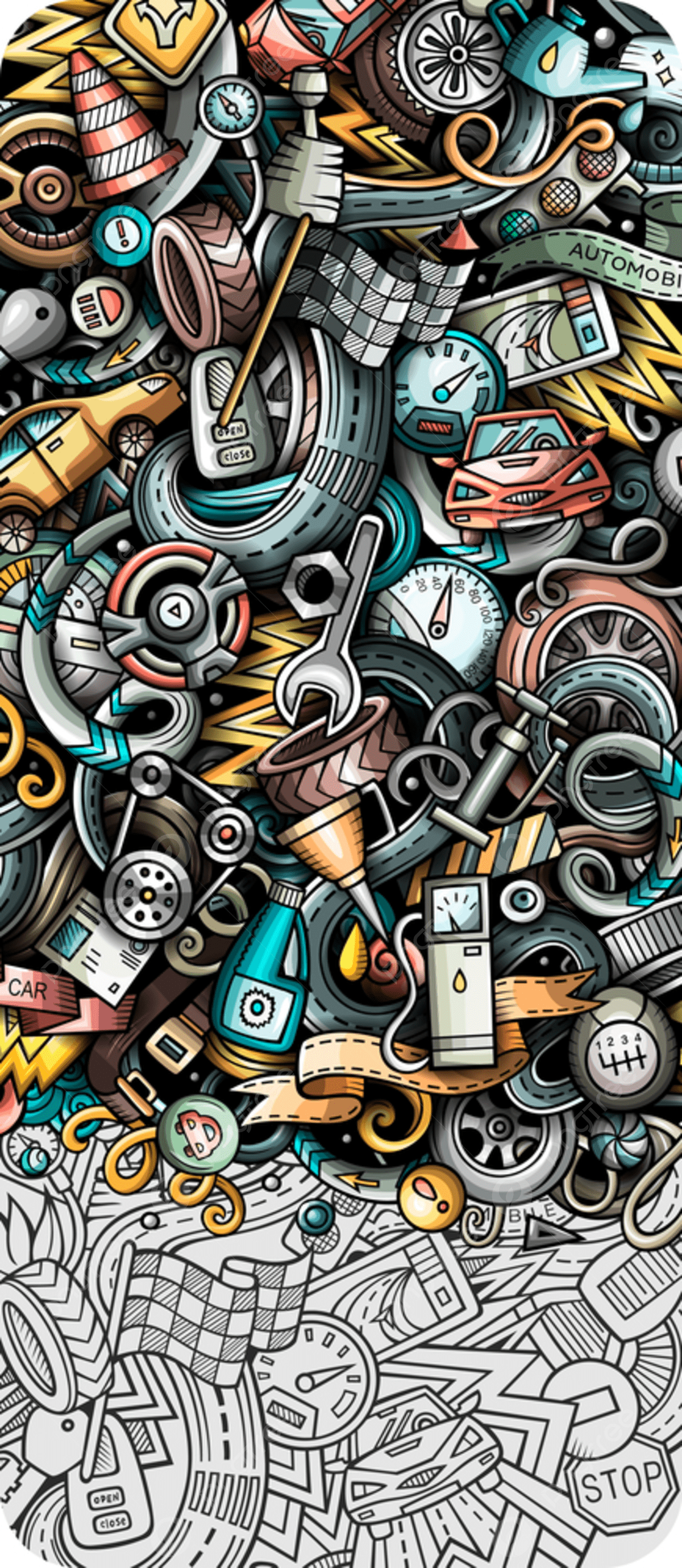 Doodle Mobile Wallpapers - Top Free Doodle Mobile Backgrounds - WallpaperAccess