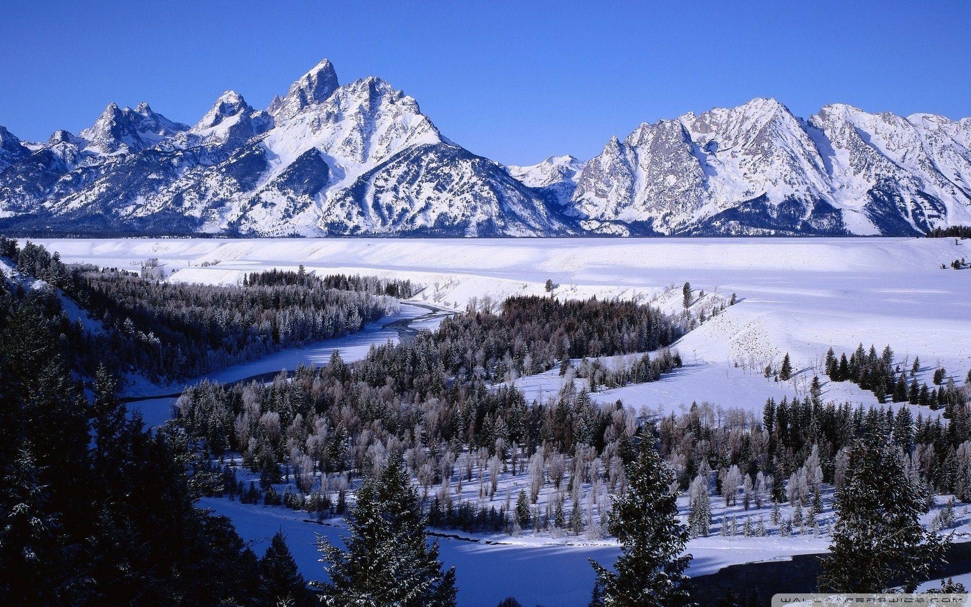 Winter Mountain Desktop Wallpapers - Top Free Winter Mountain Desktop ...