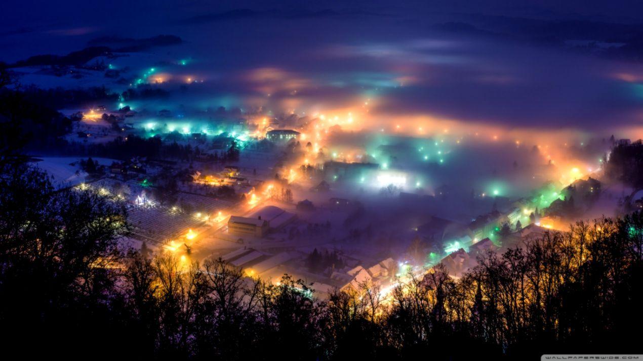 Winter Night Desktop Wallpapers - Top Free Winter Night Desktop ...