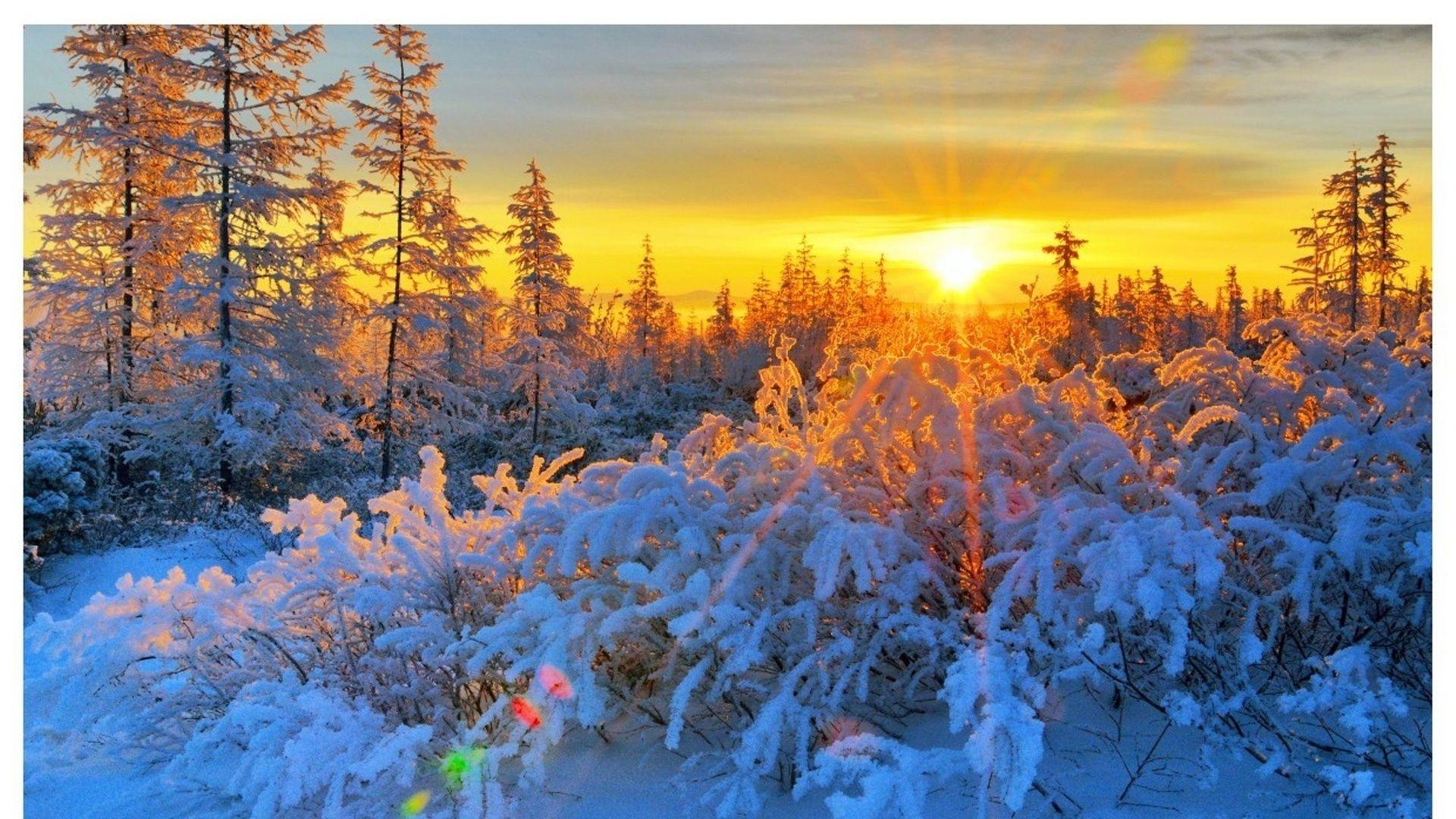 Winter Sunset Desktop Wallpapers - Top Free Winter Sunset Desktop ...
