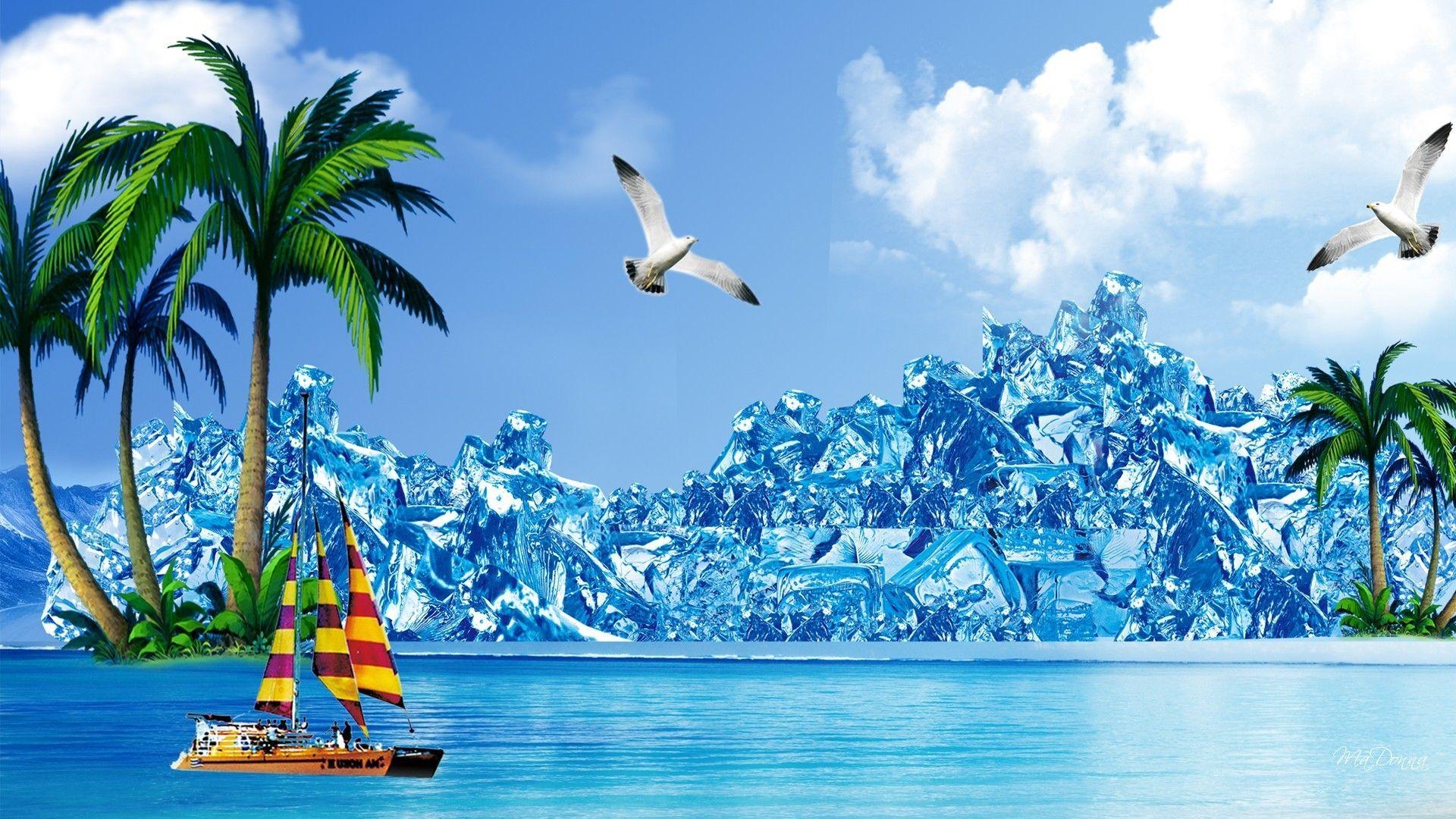 Summer Cartoon Desktop Wallpapers - Top Free Summer Cartoon Desktop ...