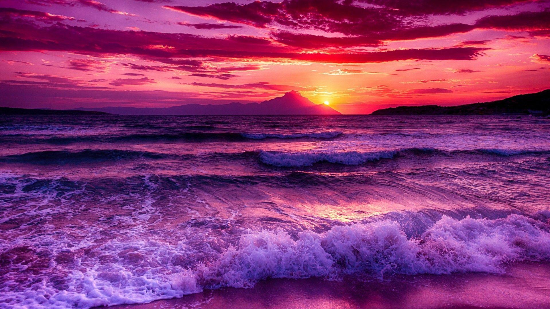 Purple Sunset Desktop Wallpapers - Top Free Purple Sunset Desktop ...
