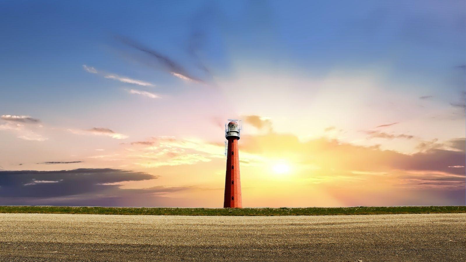 Summer Sunset Lighthouse Desktop Wallpapers - Top Free Summer Sunset ...