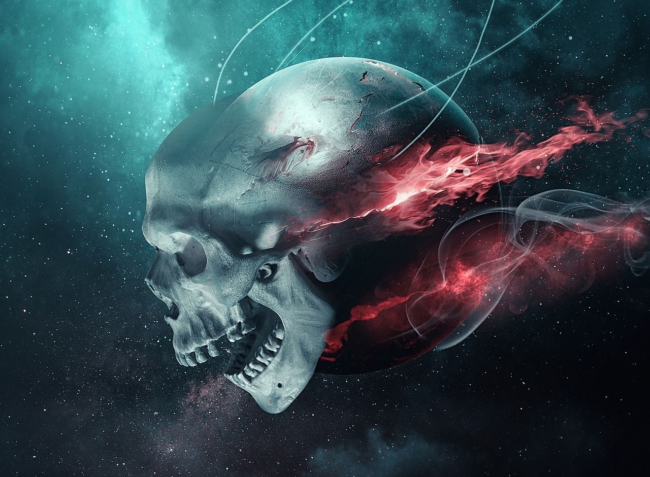 Skull Space Wallpapers - Top Free Skull Space Backgrounds - WallpaperAccess