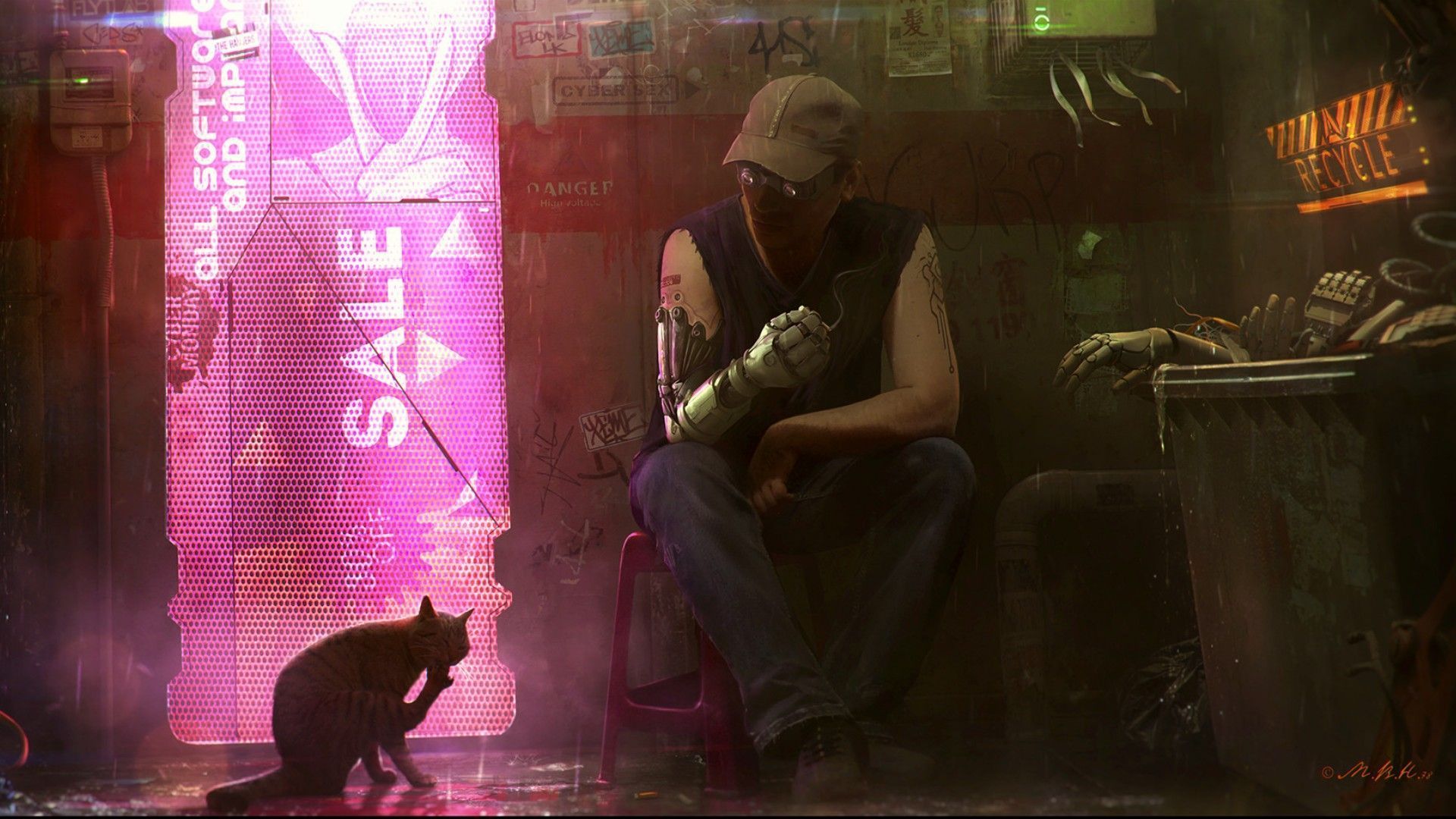 Cyberpunk Cat Wallpapers - Top Free Cyberpunk Cat Backgrounds ...