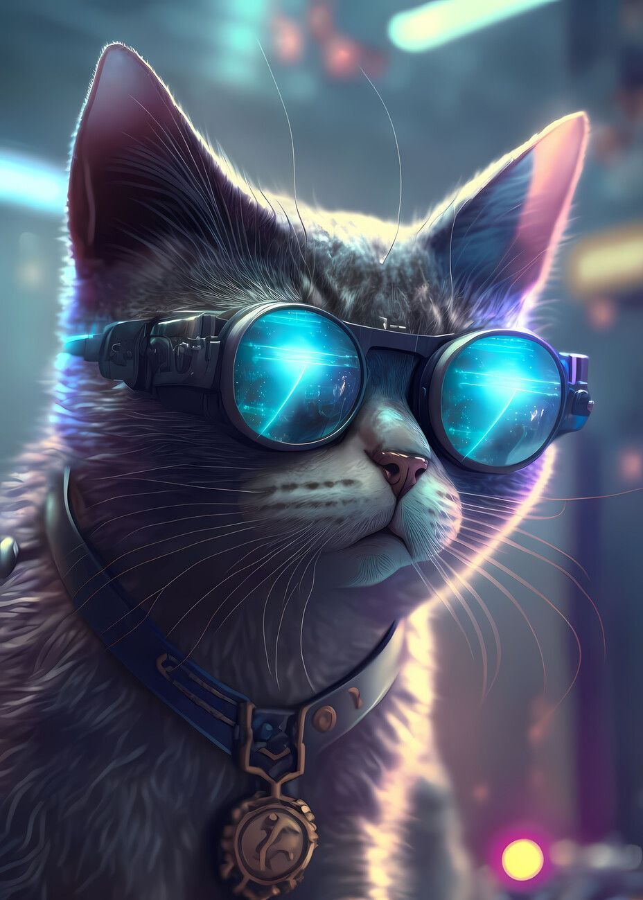 Cyberpunk Cat Wallpapers - Top Free Cyberpunk Cat Backgrounds ...