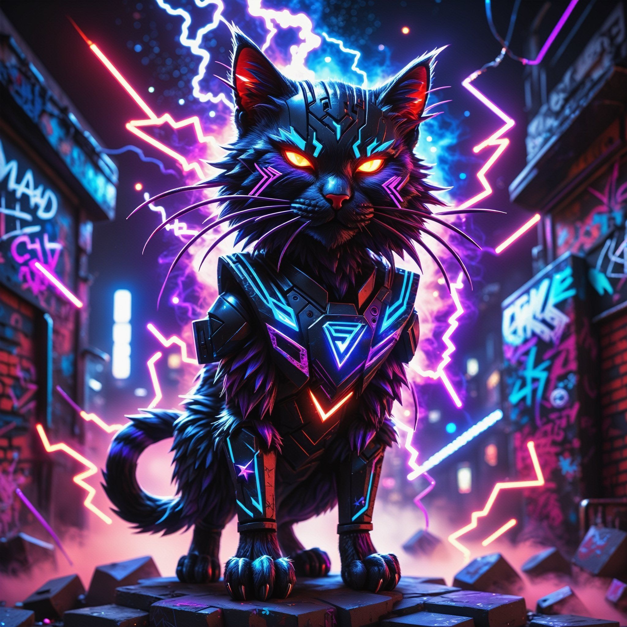 Cyberpunk Cat Wallpapers - Top Free Cyberpunk Cat Backgrounds ...
