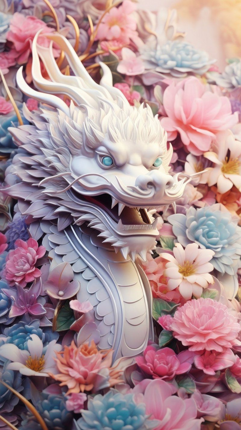 Flower Dragon Wallpapers - Top Free Flower Dragon Backgrounds ...