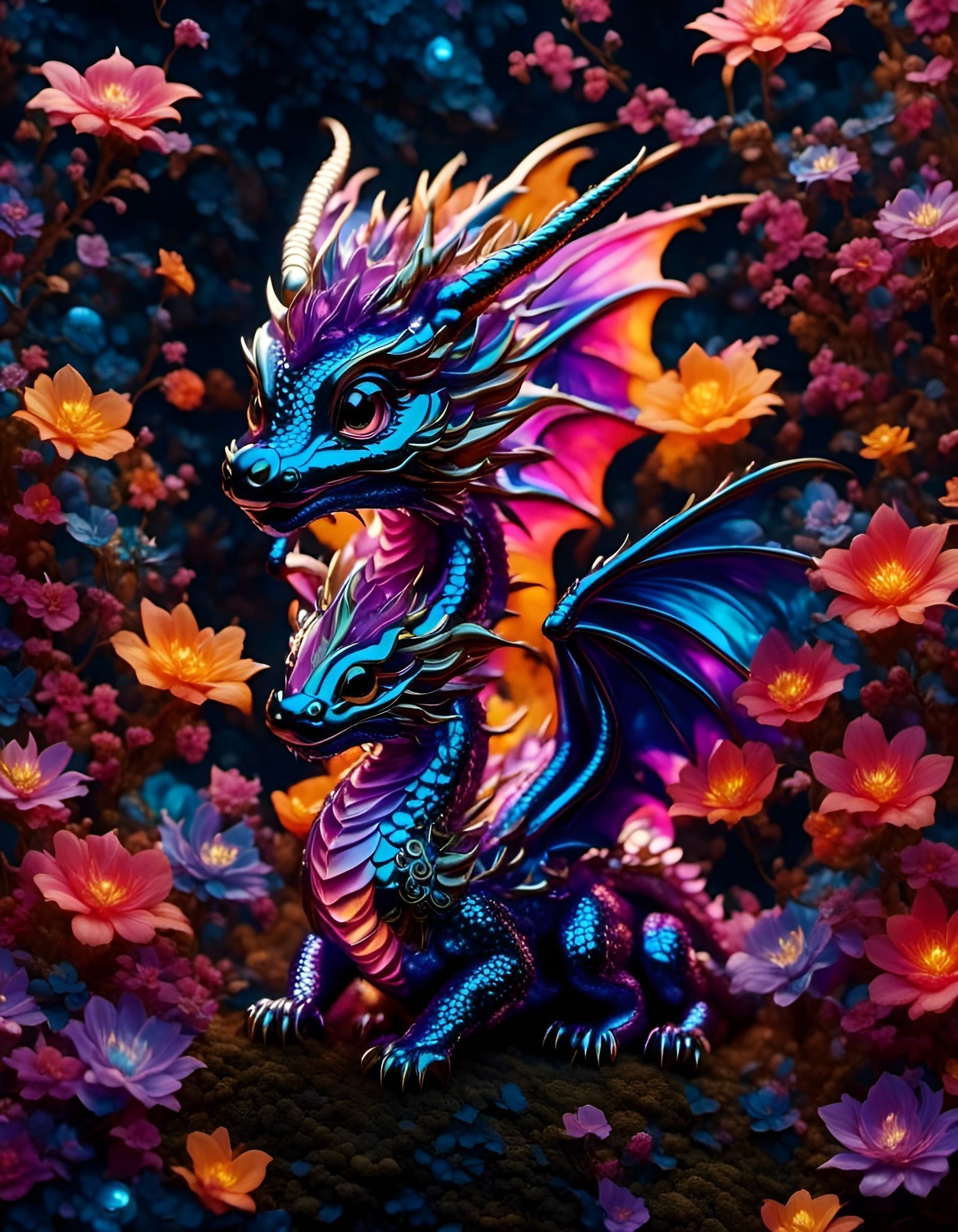Flower Dragon Wallpapers - Top Free Flower Dragon Backgrounds ...