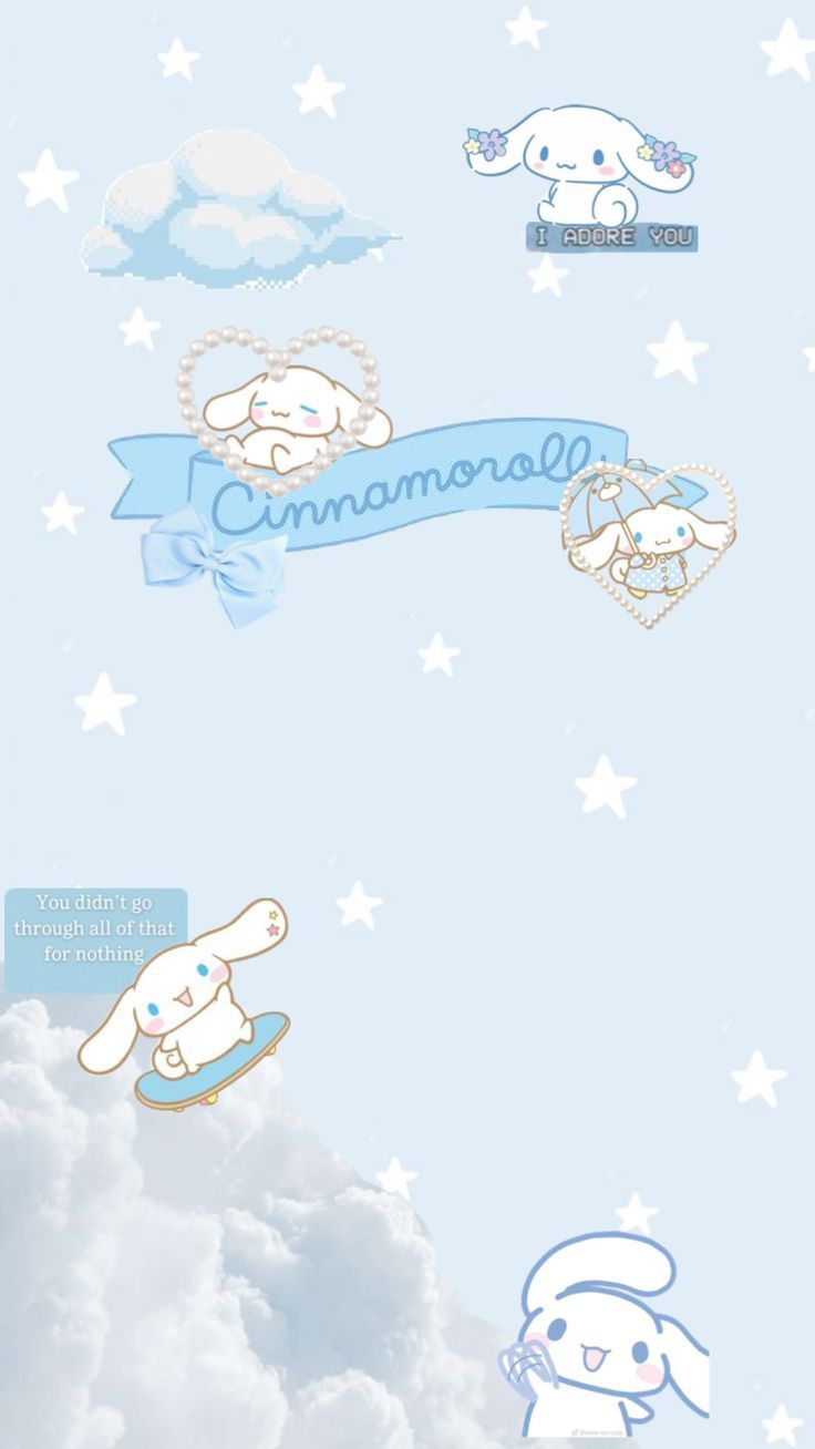 Blue Cinnamoroll Wallpapers - Top Free Blue Cinnamoroll Backgrounds ...