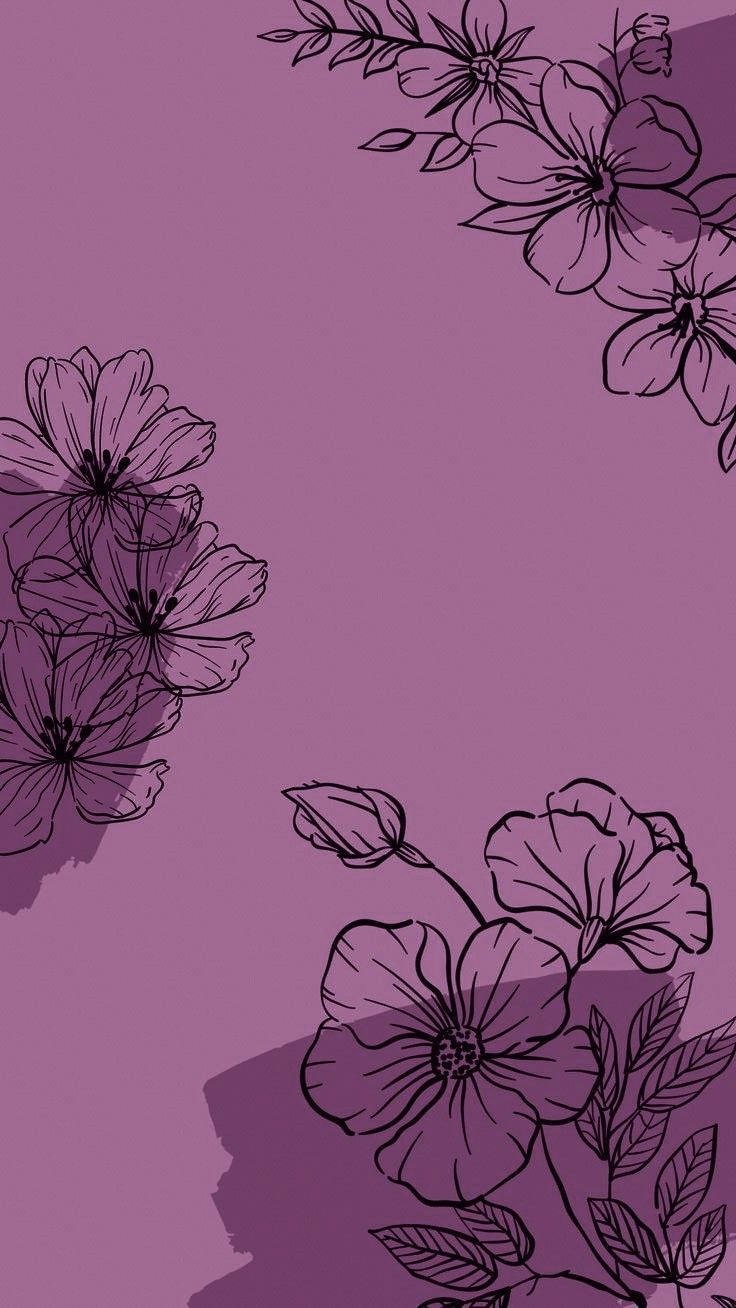 Drawn Flowers Wallpapers - Top Free Drawn Flowers Backgrounds ...