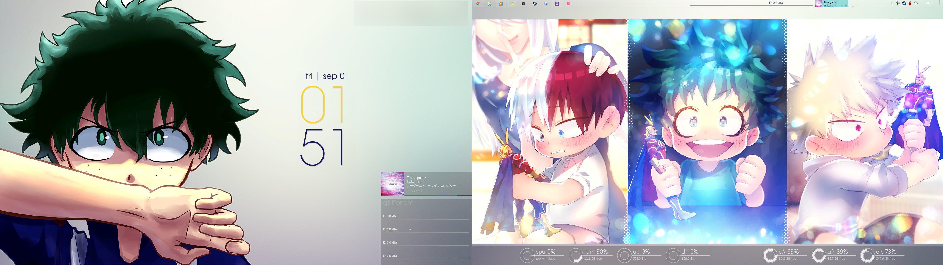 My Hero Academia Dual Monitor Wallpapers - Top Free My Hero Academia ...