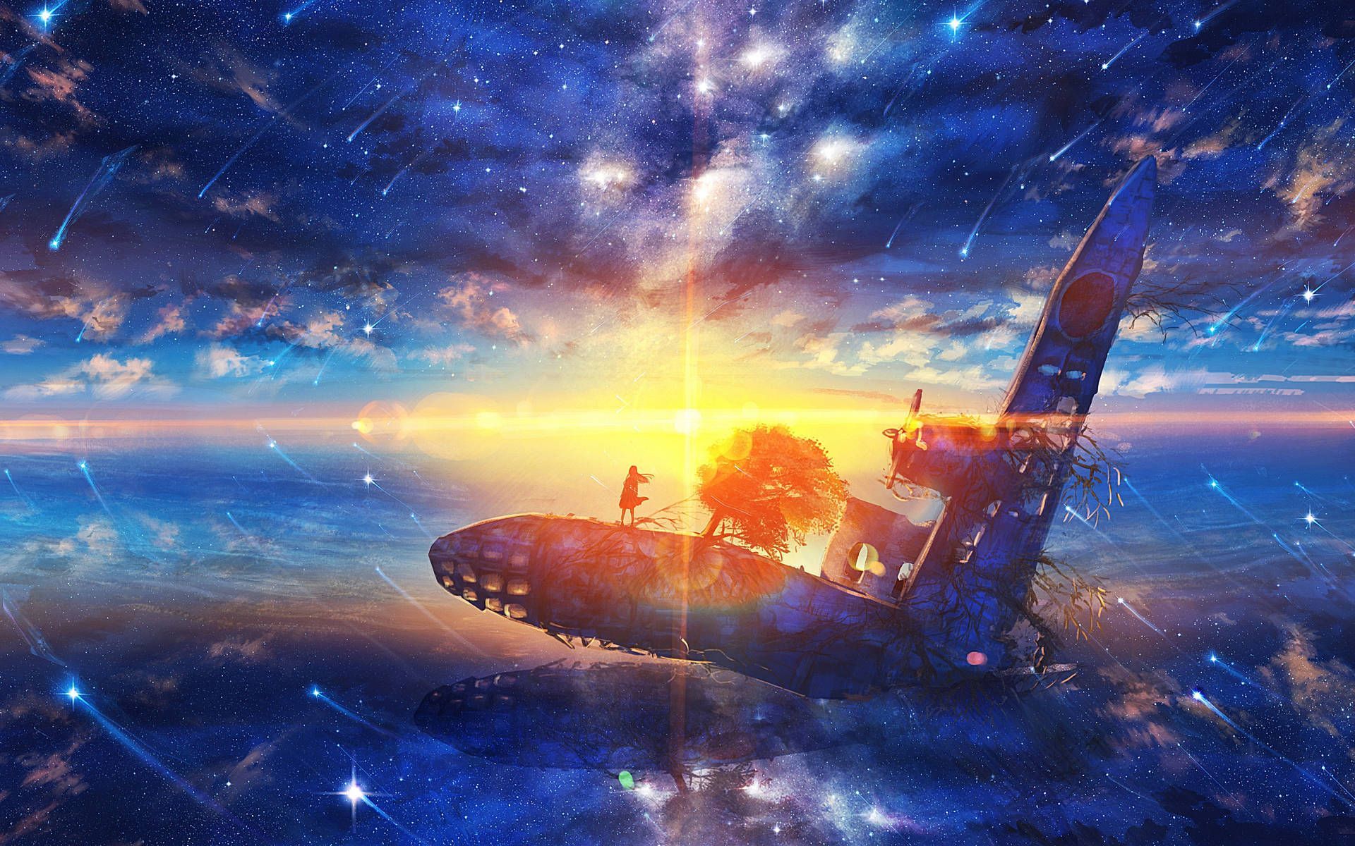 Anime Airplane Wallpapers - Top Free Anime Airplane Backgrounds ...