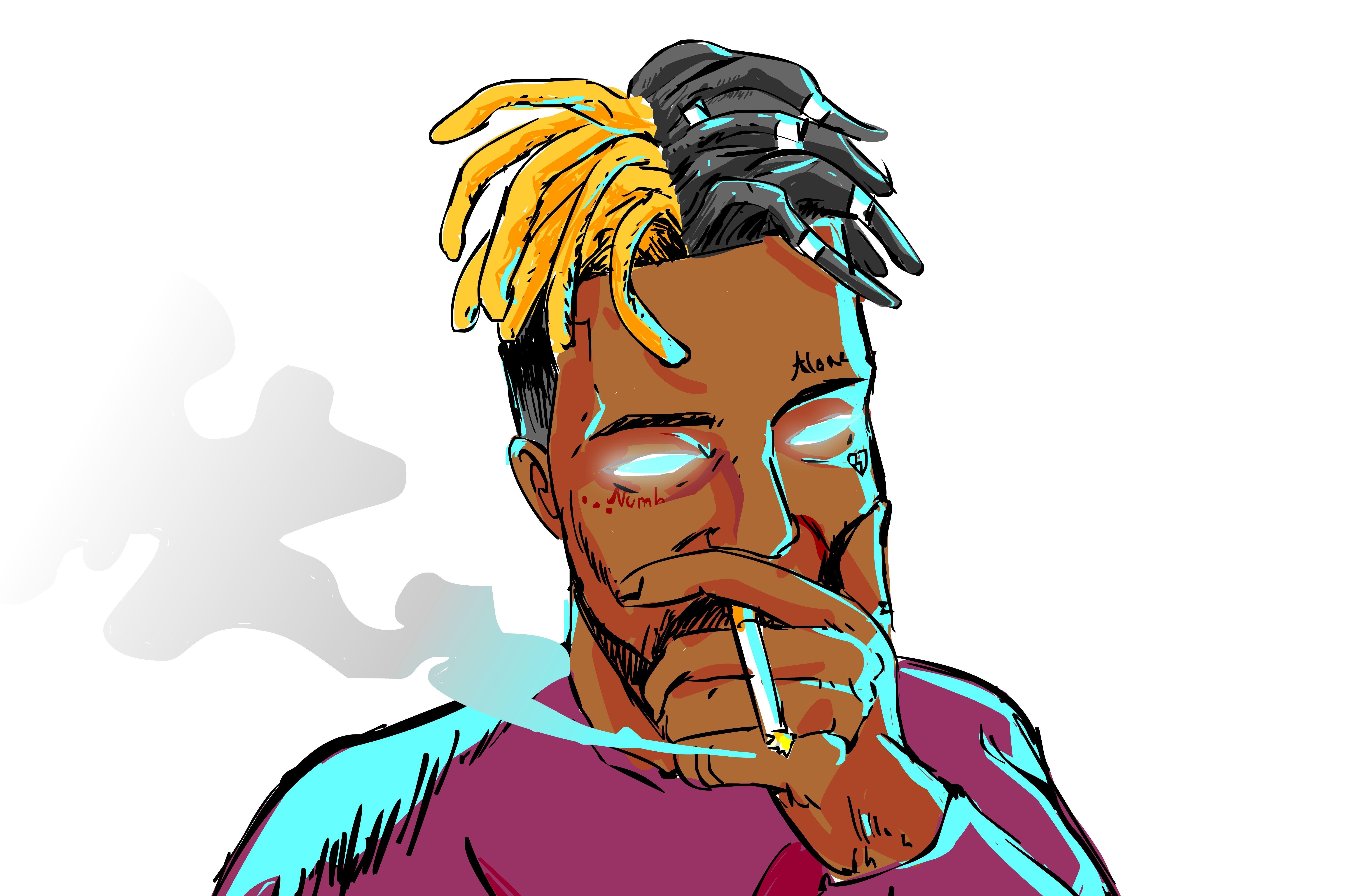 Xxxtentacion Drawing Wallpapers Top Free Xxxtentacion Drawing Backgrounds Wallpaperaccess