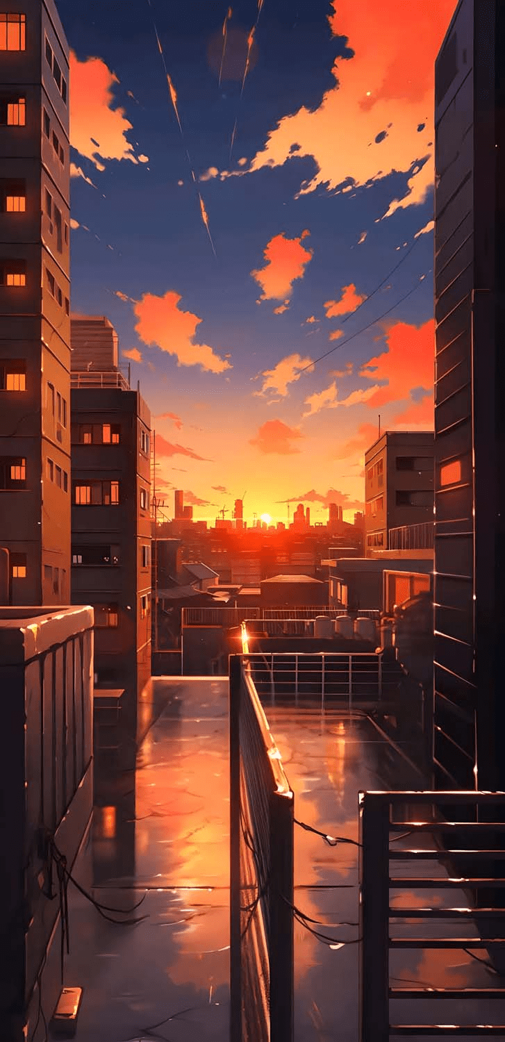 Anime City Mobile Wallpapers Top Free Anime City Mobile Backgrounds Wallpaperaccess